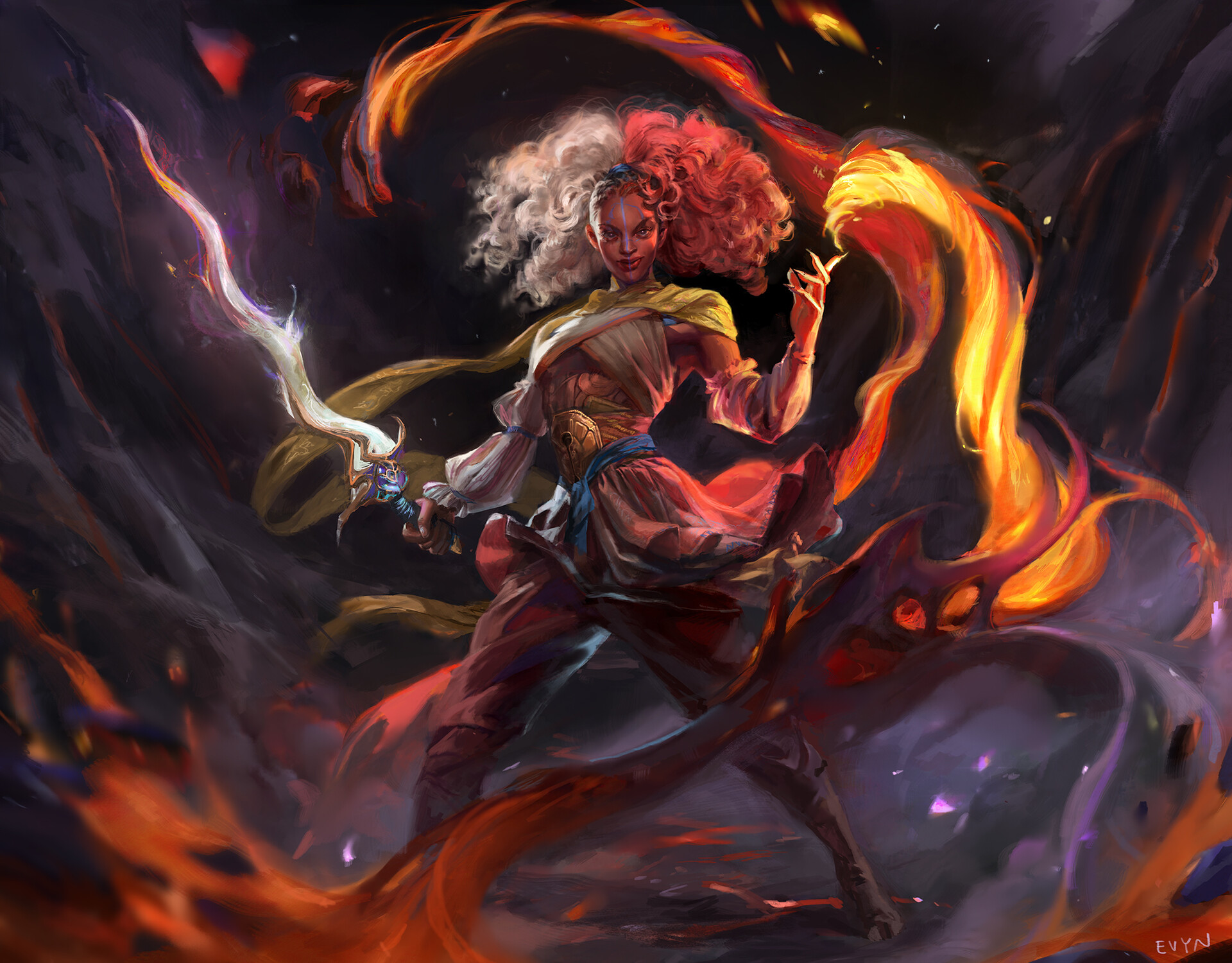 ArtStation - Aisha of Sparks and Smoke