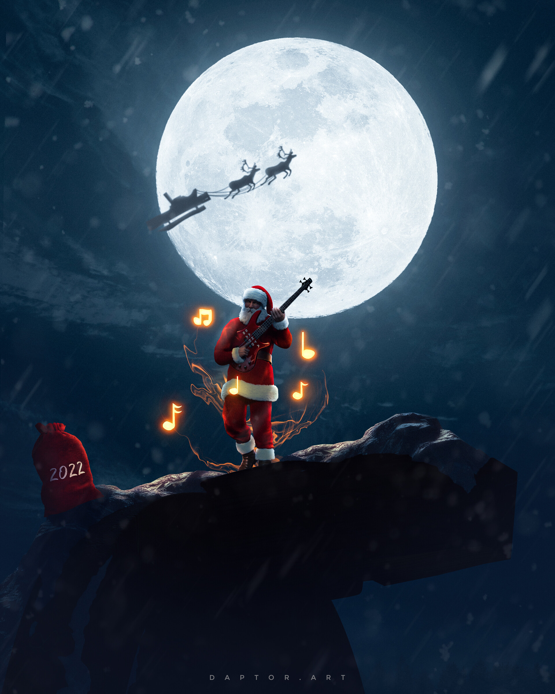 ArtStation - Musical Santa - Brings the happiness