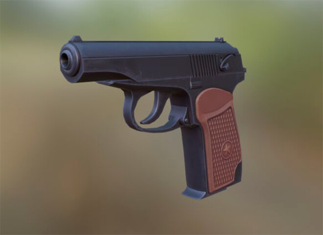 ArtStation - Handpainted gun