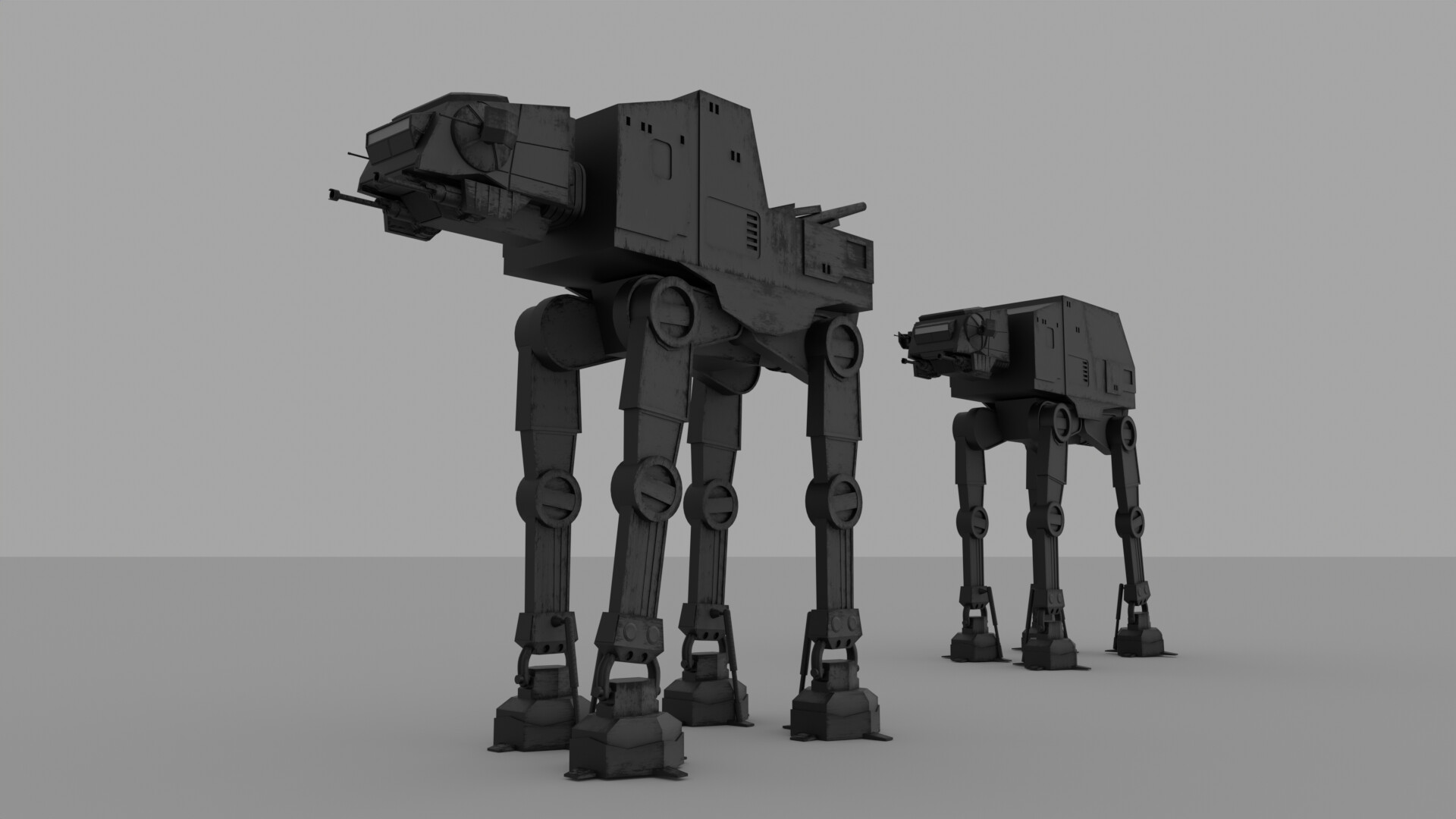 ArtStation - All Terrain Ion Cannon and All Terrain Armored Transport