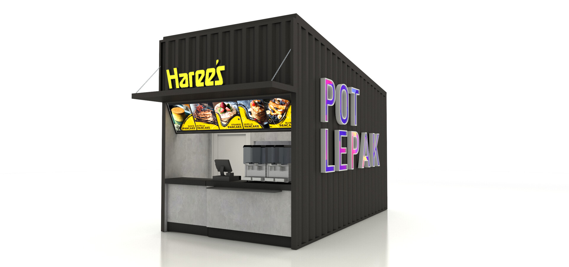 ArtStation - PopUp Kiosk - Pot Lepak