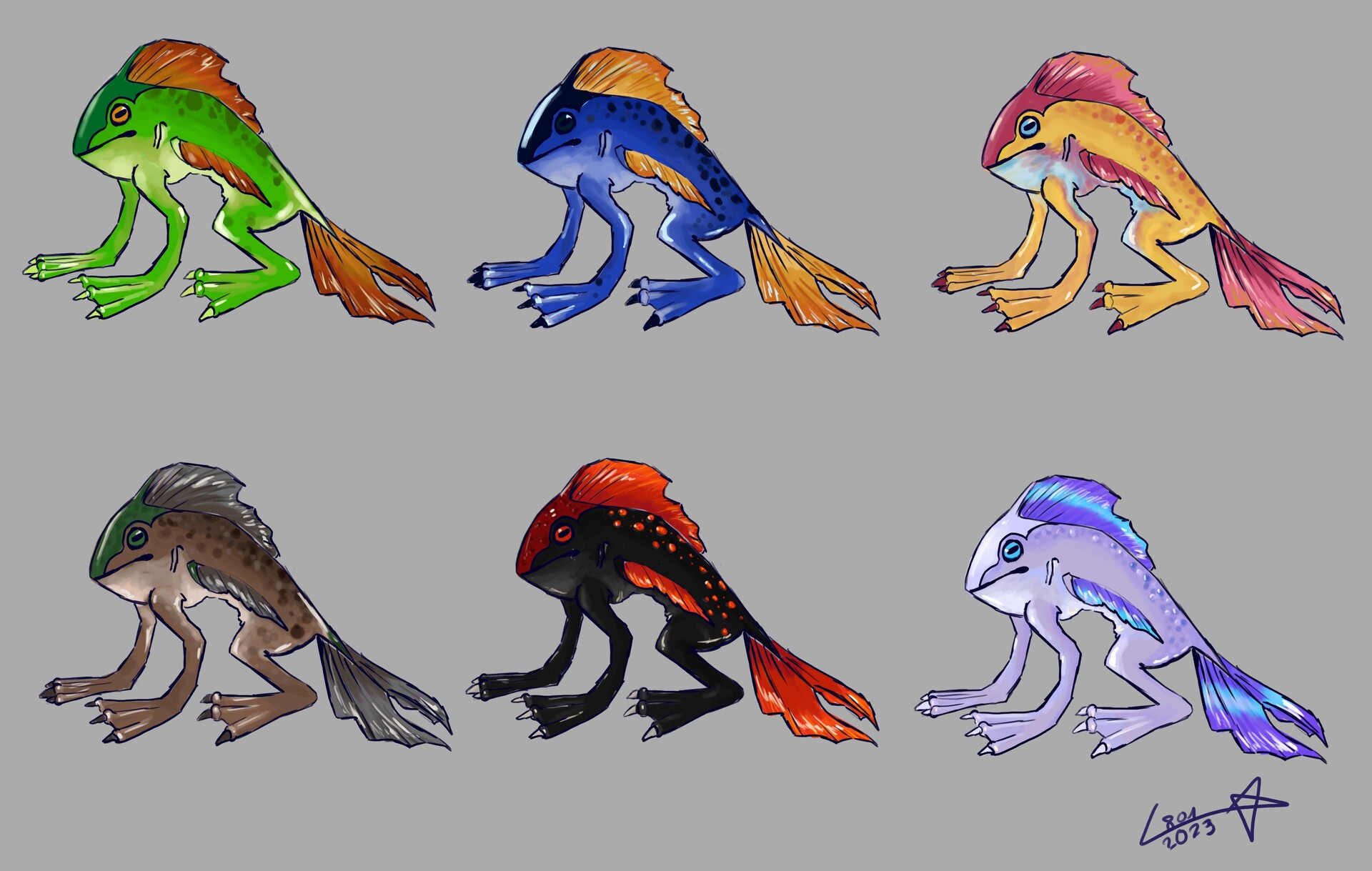 Katarzyna Pękala - Frogy-fish, three legs creature