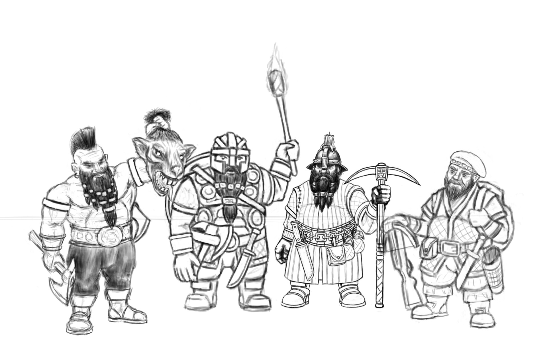 ArtStation - Four Dwarf