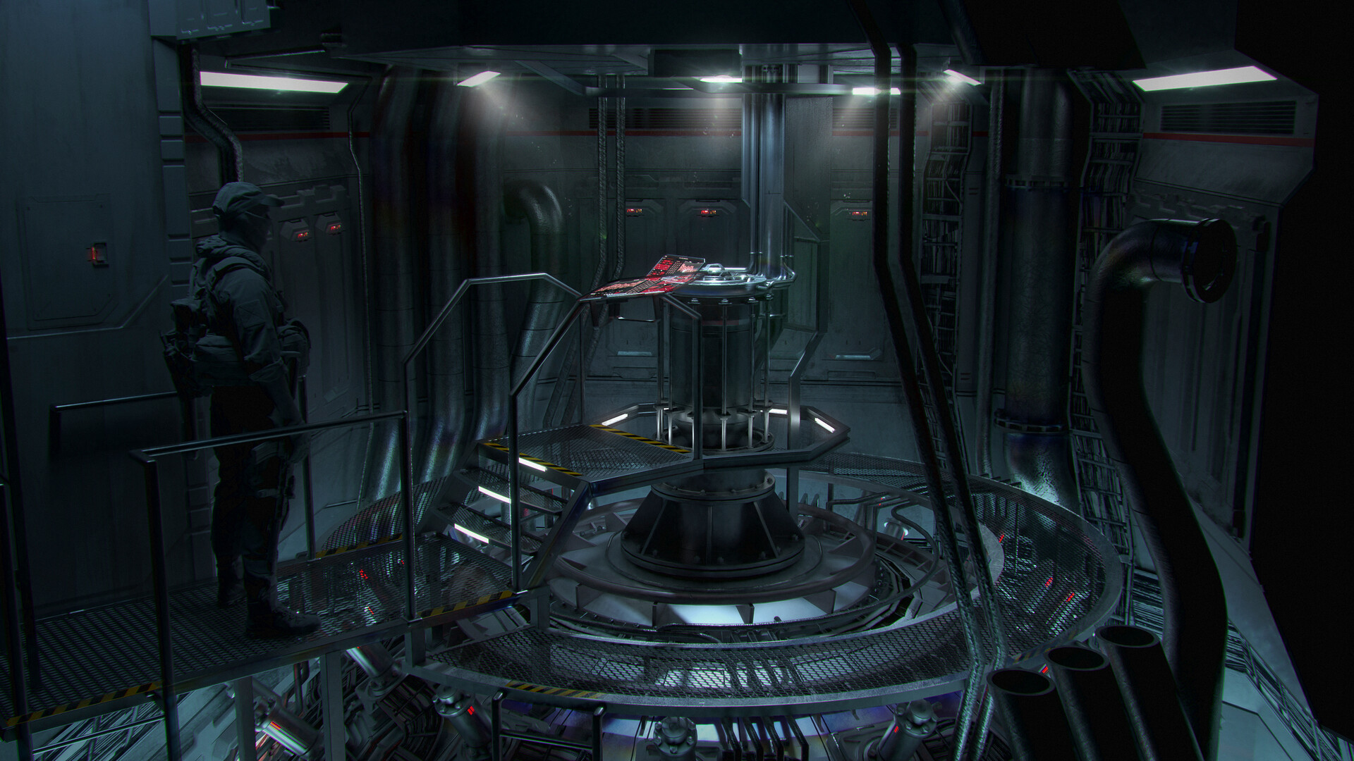 Orbital Works Studios - The Expanse - Rocinante Reactor Room