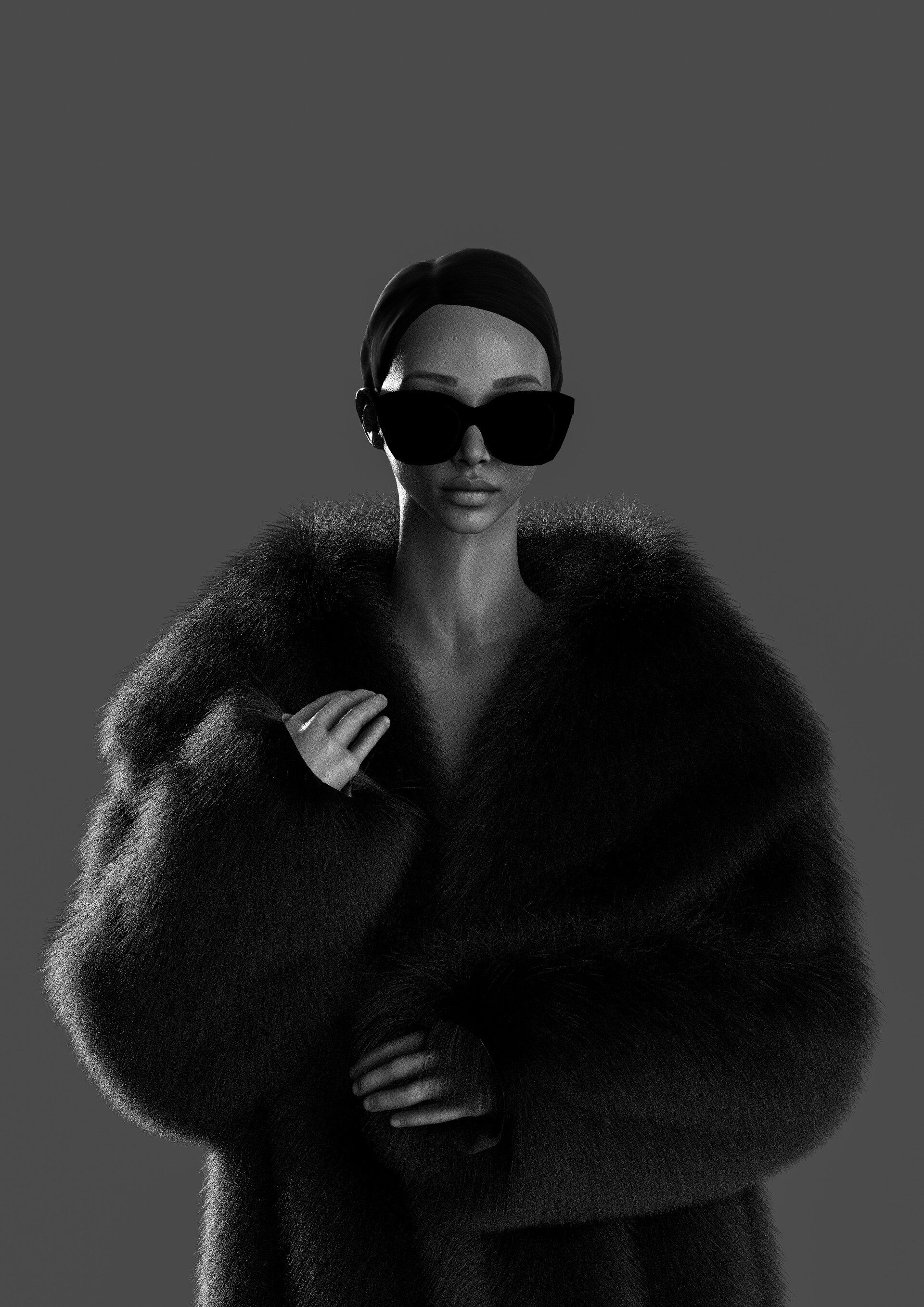 ArtStation - Fur Coat (Clo3D)
