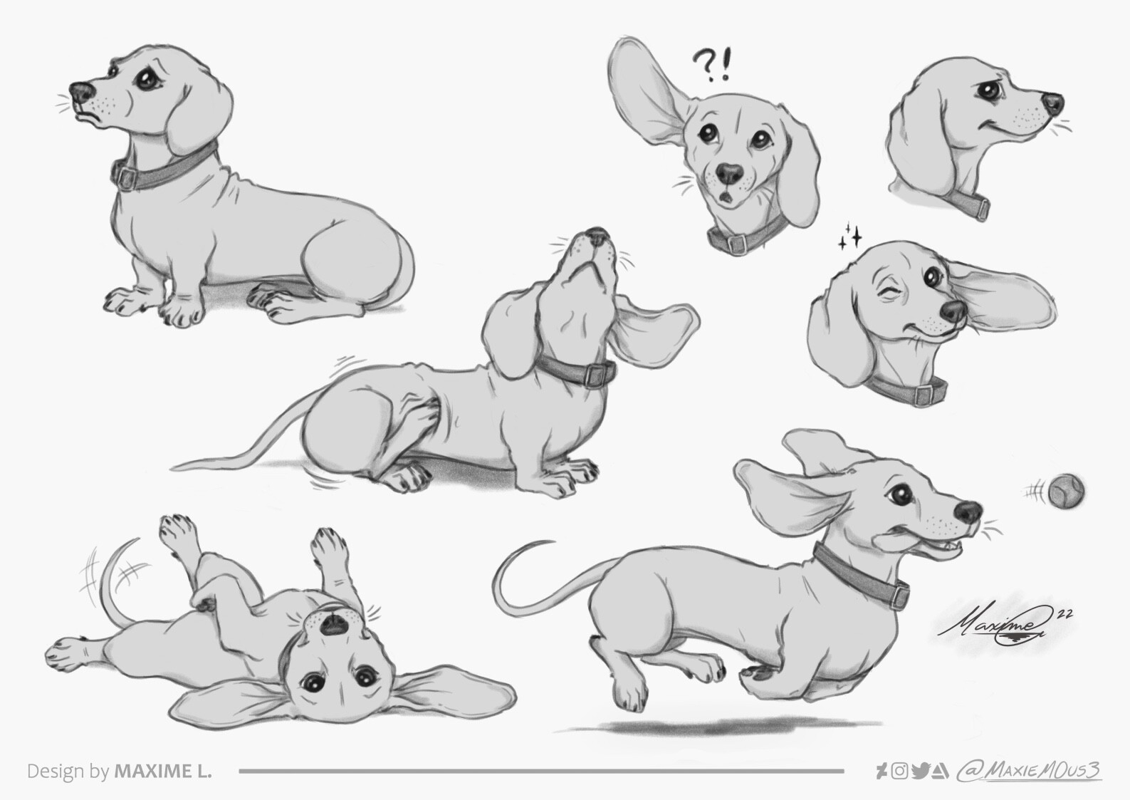 ArtStation - Wiener Dog - Character Design
