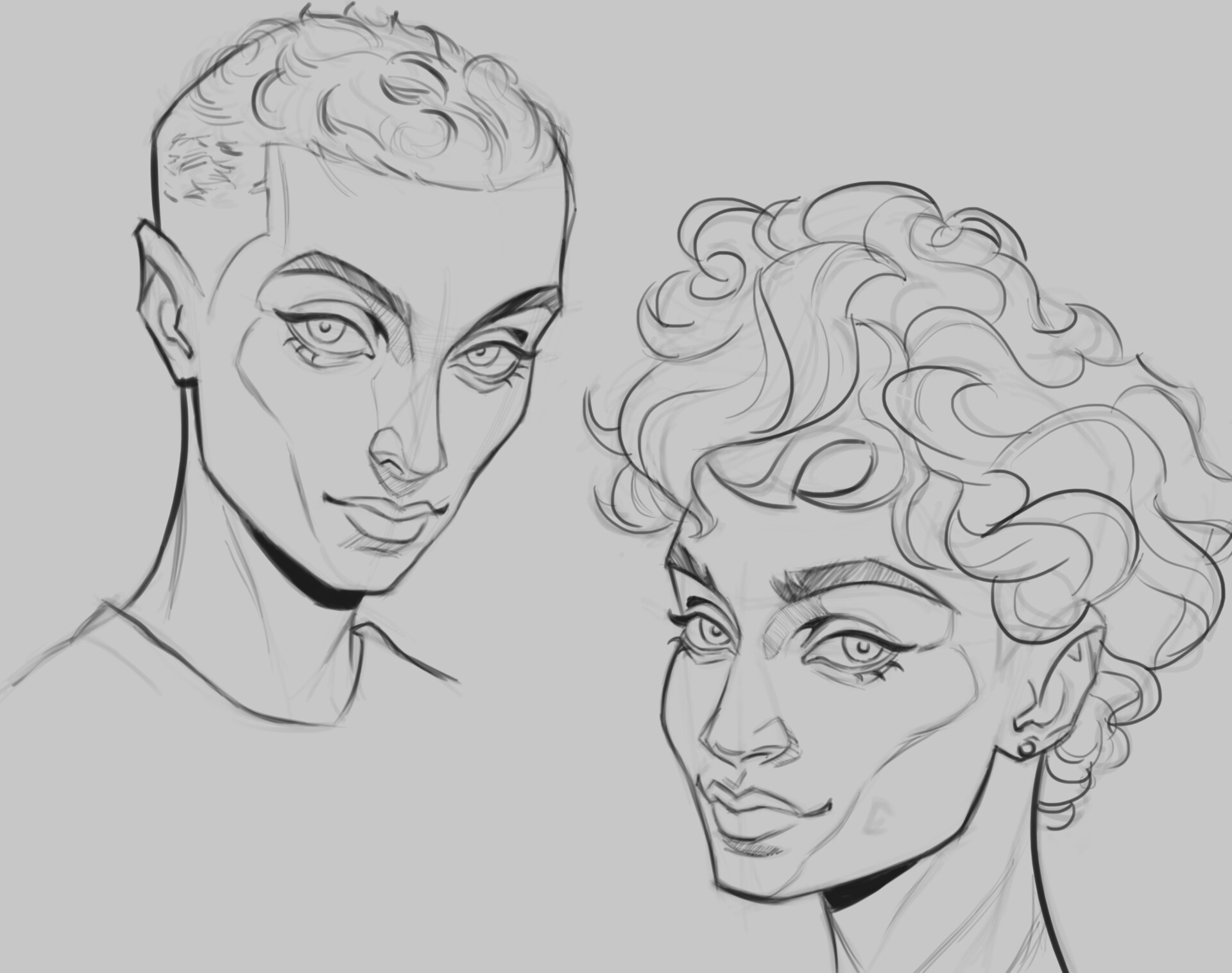 ArtStation - Lineart practice