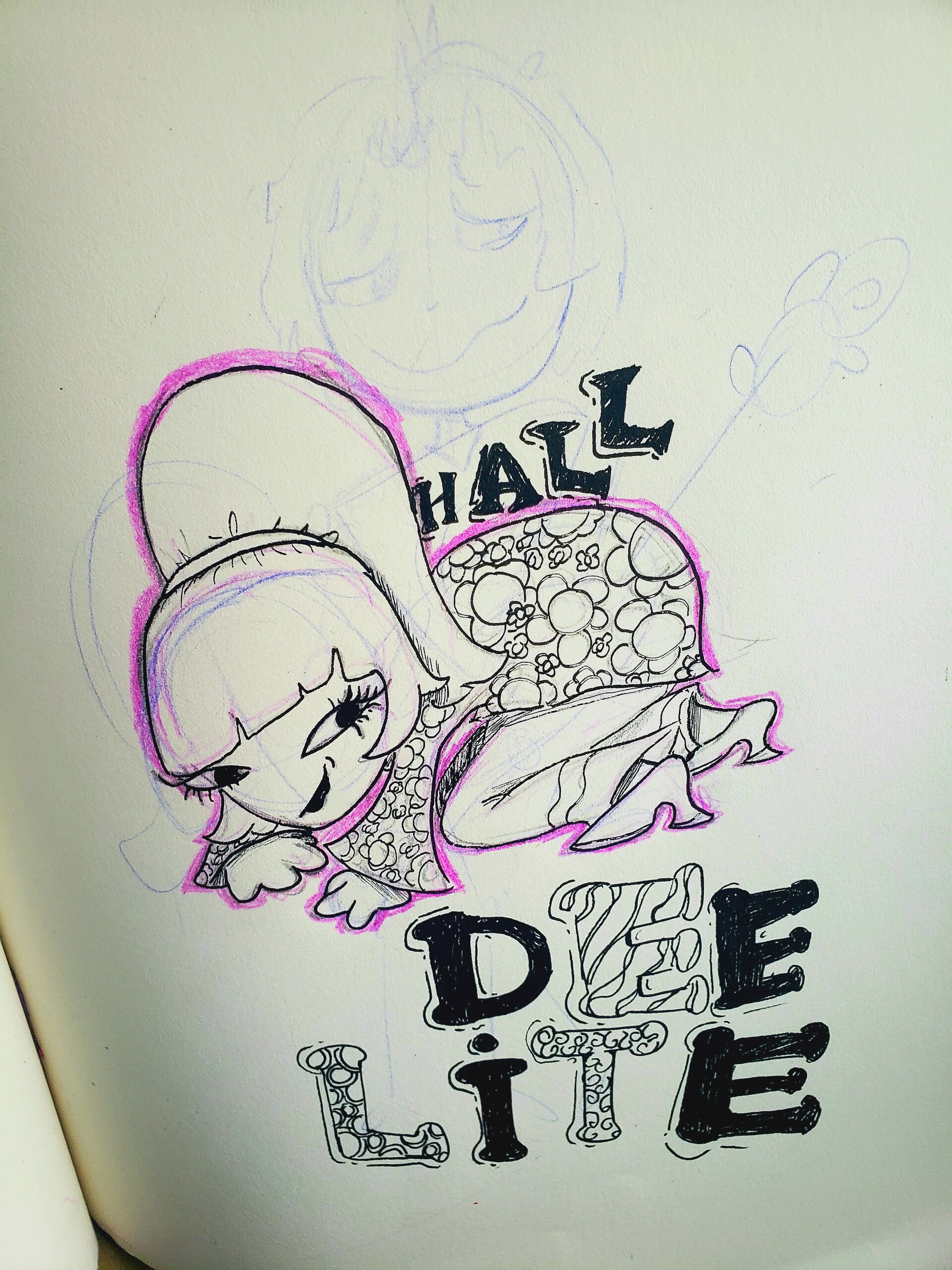 ArtStation - Deee-lite inspired drawing