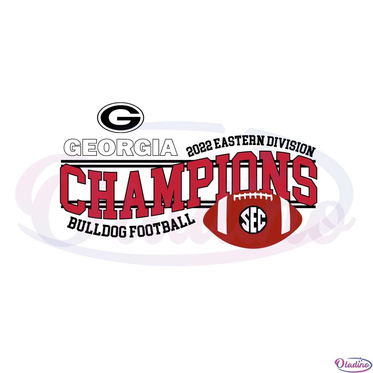 ArtStation - University Georgia Football 2022 Sec East Champions Svg