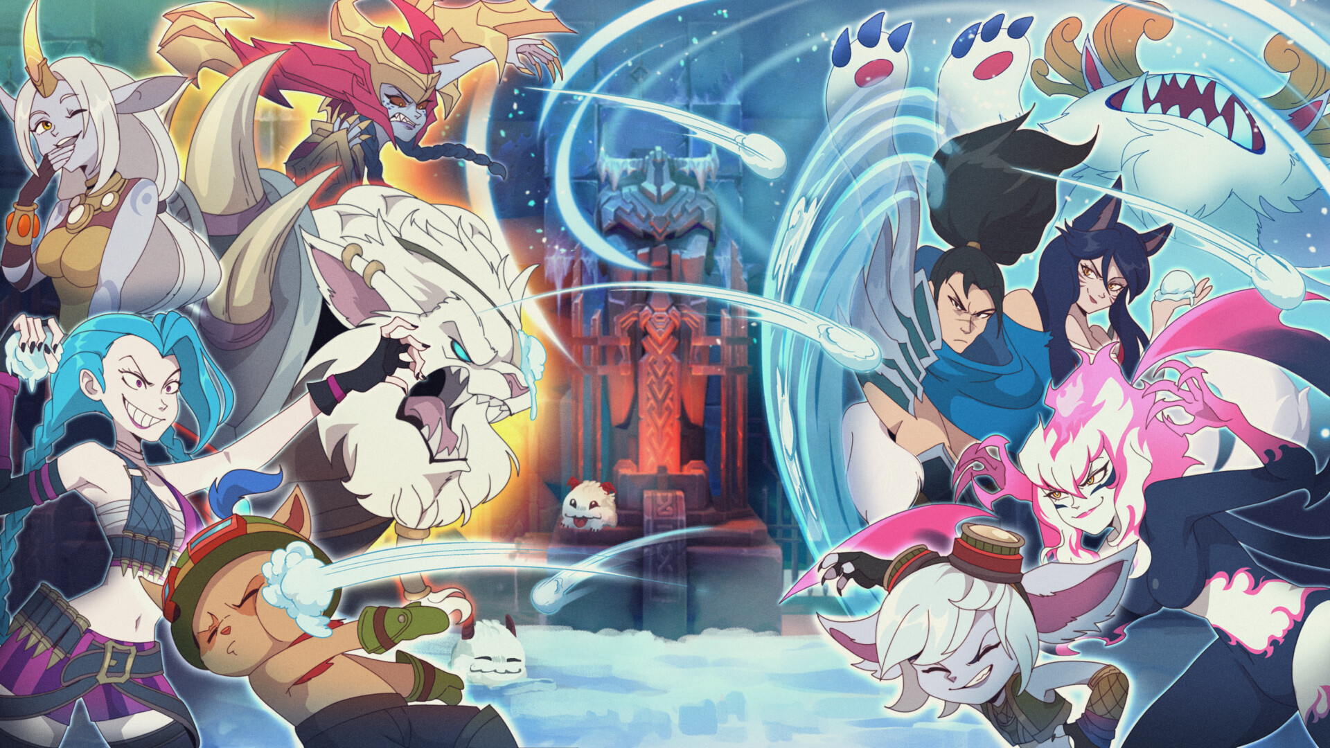 ArtStation - Aram Snowball Fight