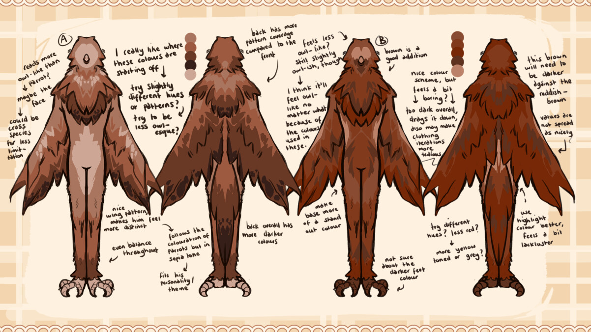 ArtStation - PARROT - COLOUR SCHEME ITERATIONS