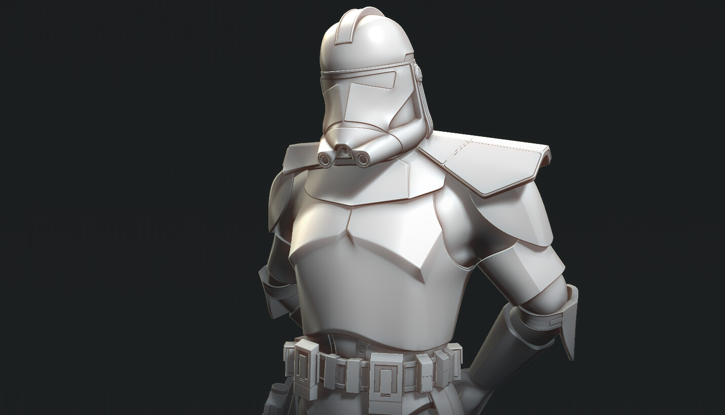 ArtStation - Sculpt - Clone Trooper 327th