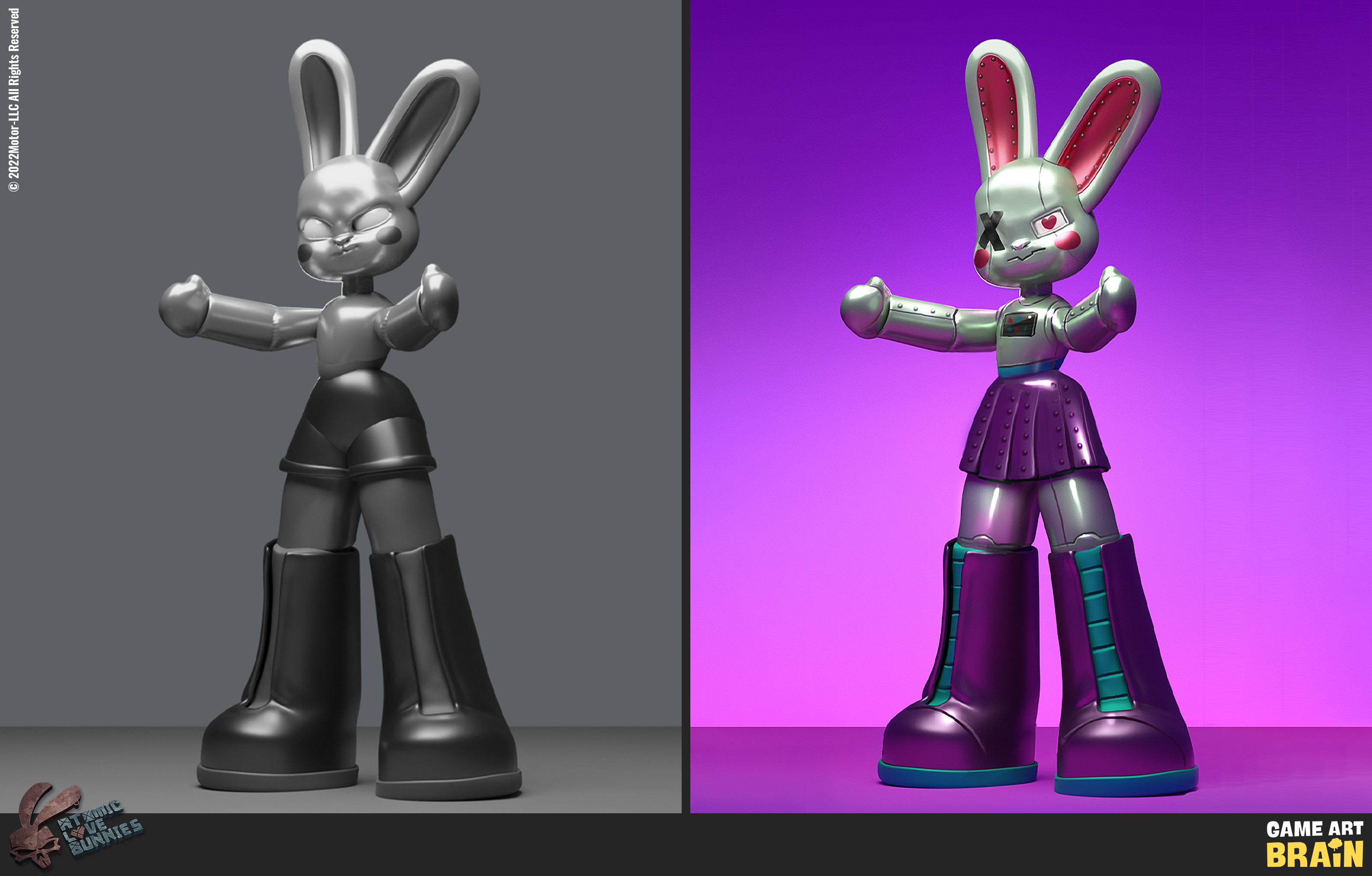 Game Art Brain - Creation & Consulting - Atomic Love Bunnies