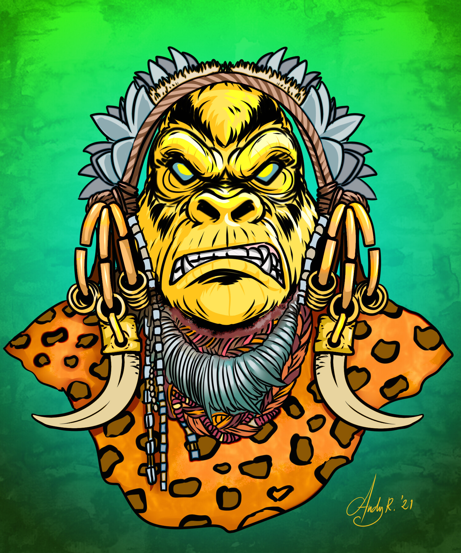 ArtStation - African Primate Warrior