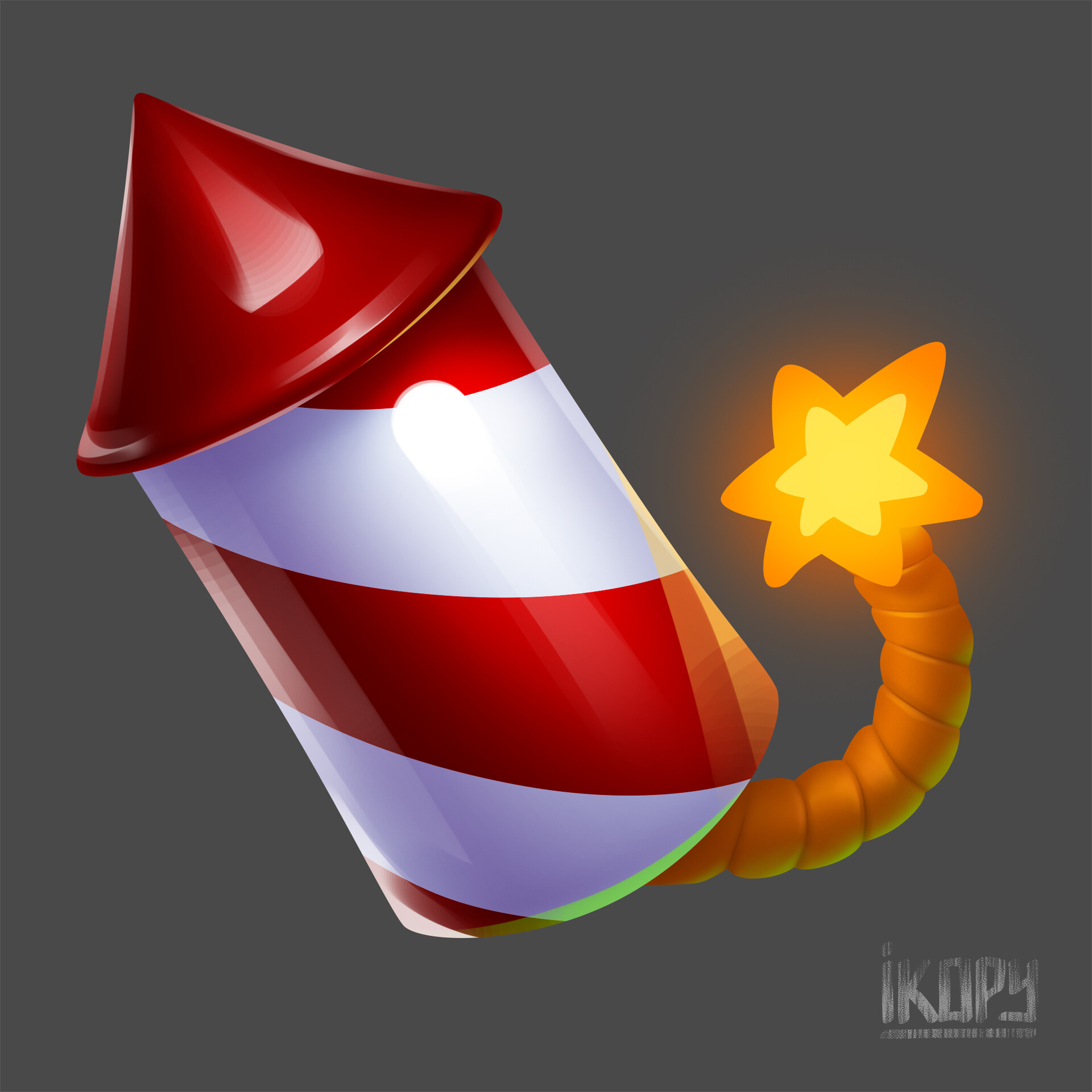 ArtStation - Rocket icon props