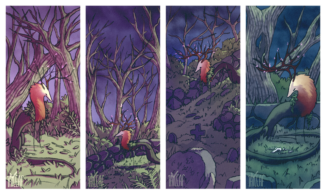 ArtStation - Personal Art, Ayla Moonlit Path