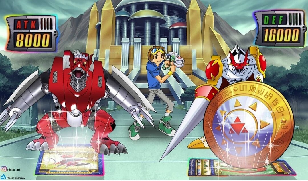 ArtStation - Digimon yugioh style