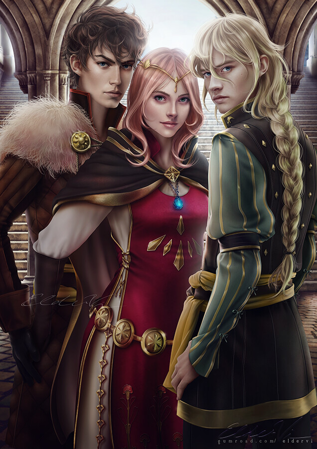 ArtStation - Serenoa & Frederica & Roland -Triangle Strategy
