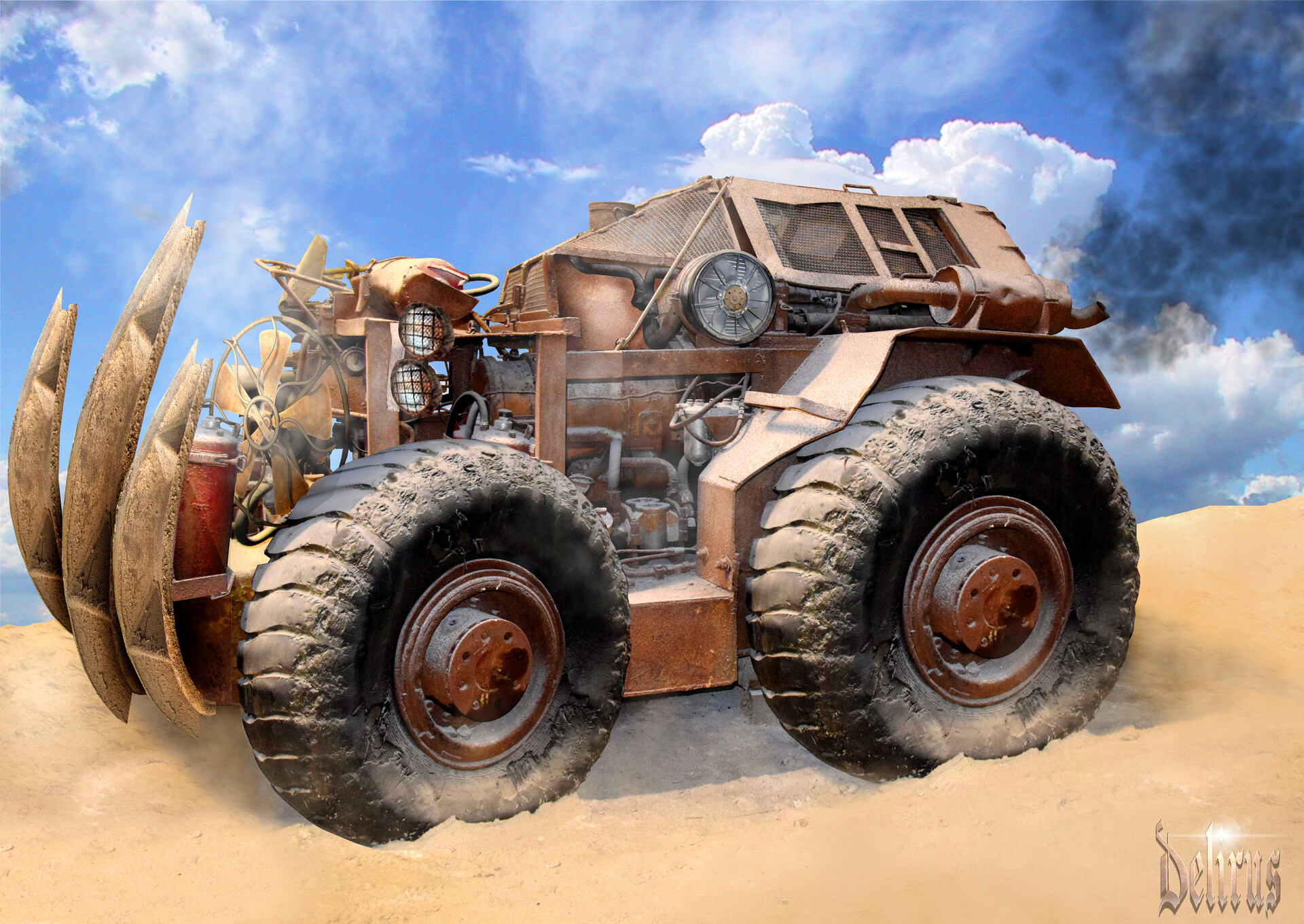 ArtStation - Apocalyptic Cruiser (photomontage)
