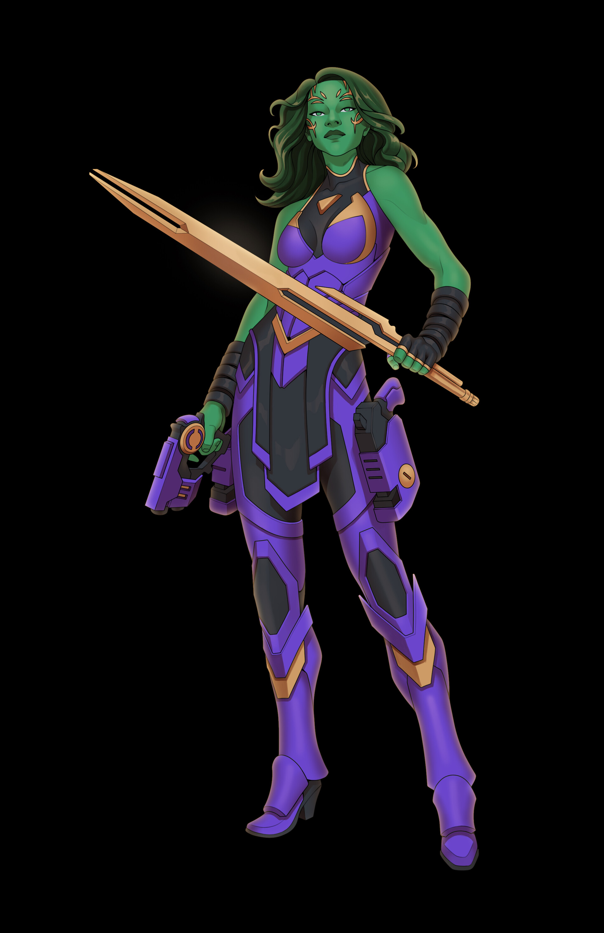 Marvel VS Capcom Fanart: Gamora by Anthony Amorose : r/ImaginaryMarvel