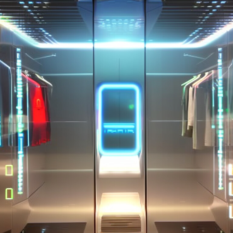 ArtStation - Futuristic closet (AR GUI)
