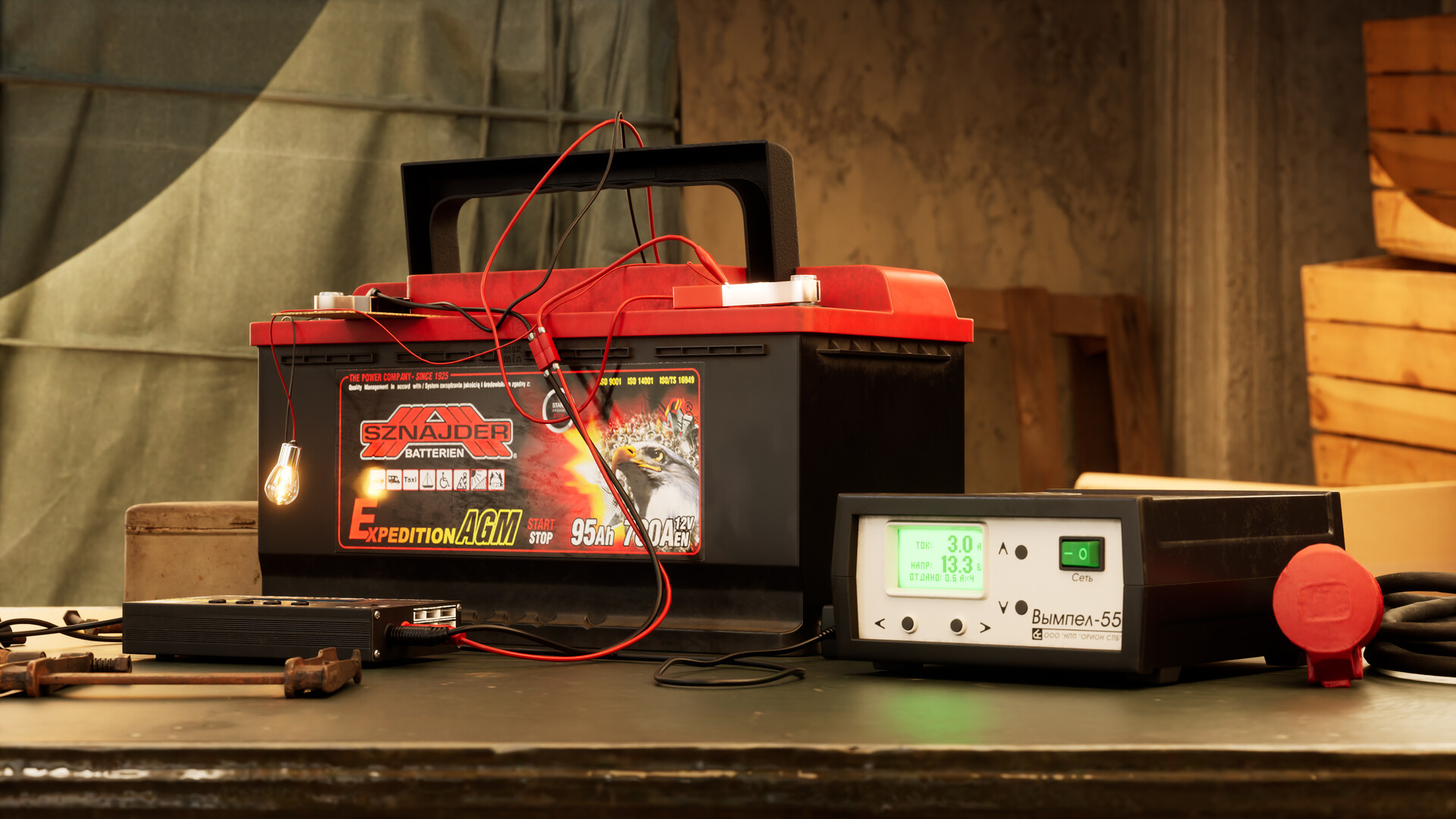 ArtStation - Charging Battery Station - Hero Prop (Updated)