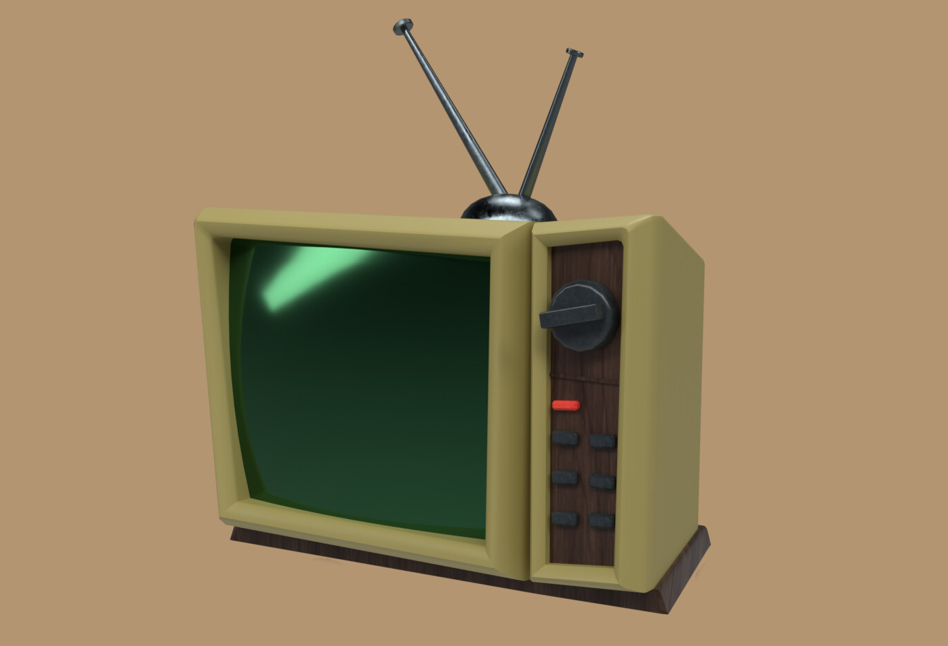 ArtStation - Stylized Security Monitor