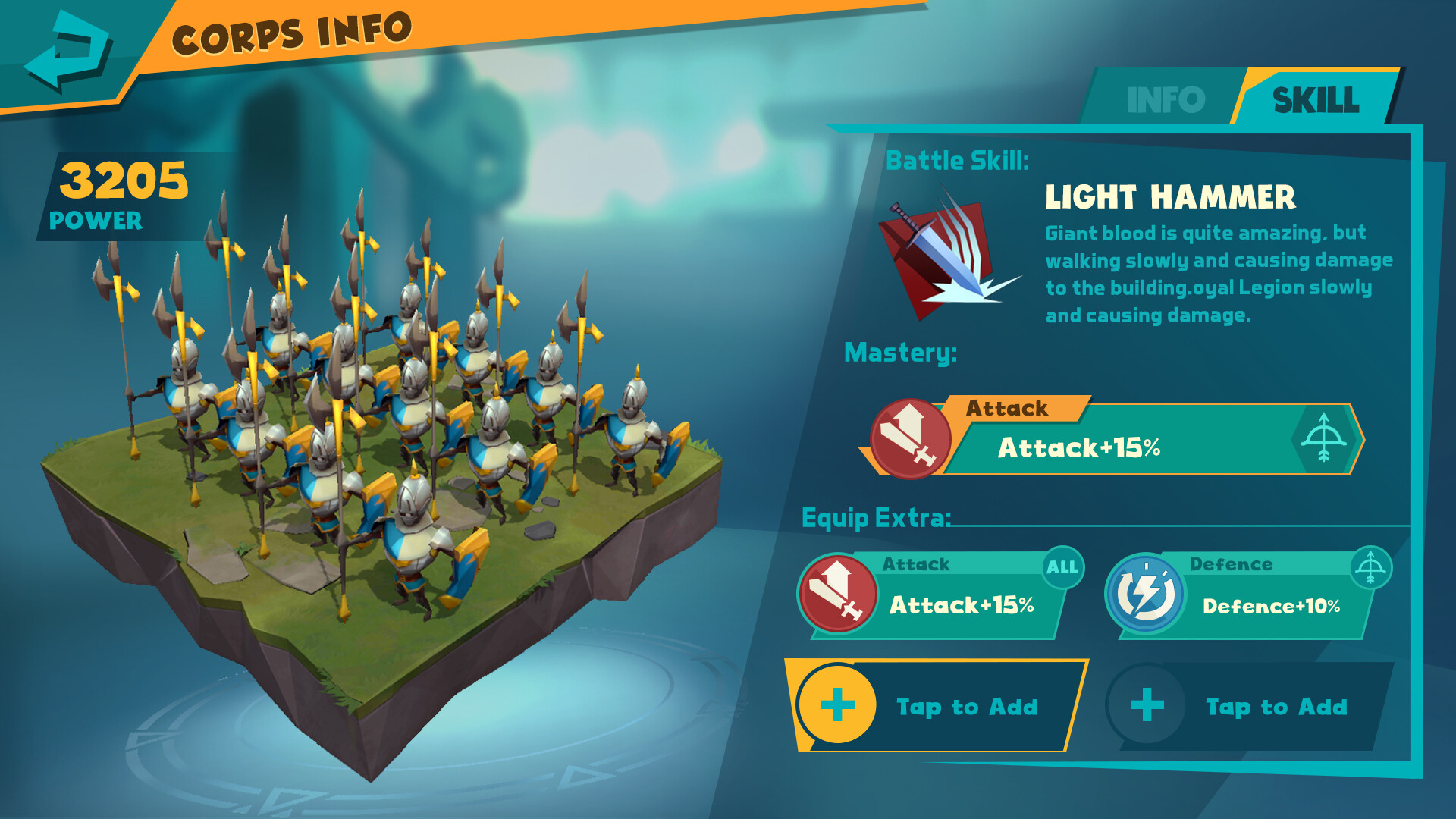 Evelyn Chiang - Brave Conquest UI 初版風格 + 進戰鬥示意