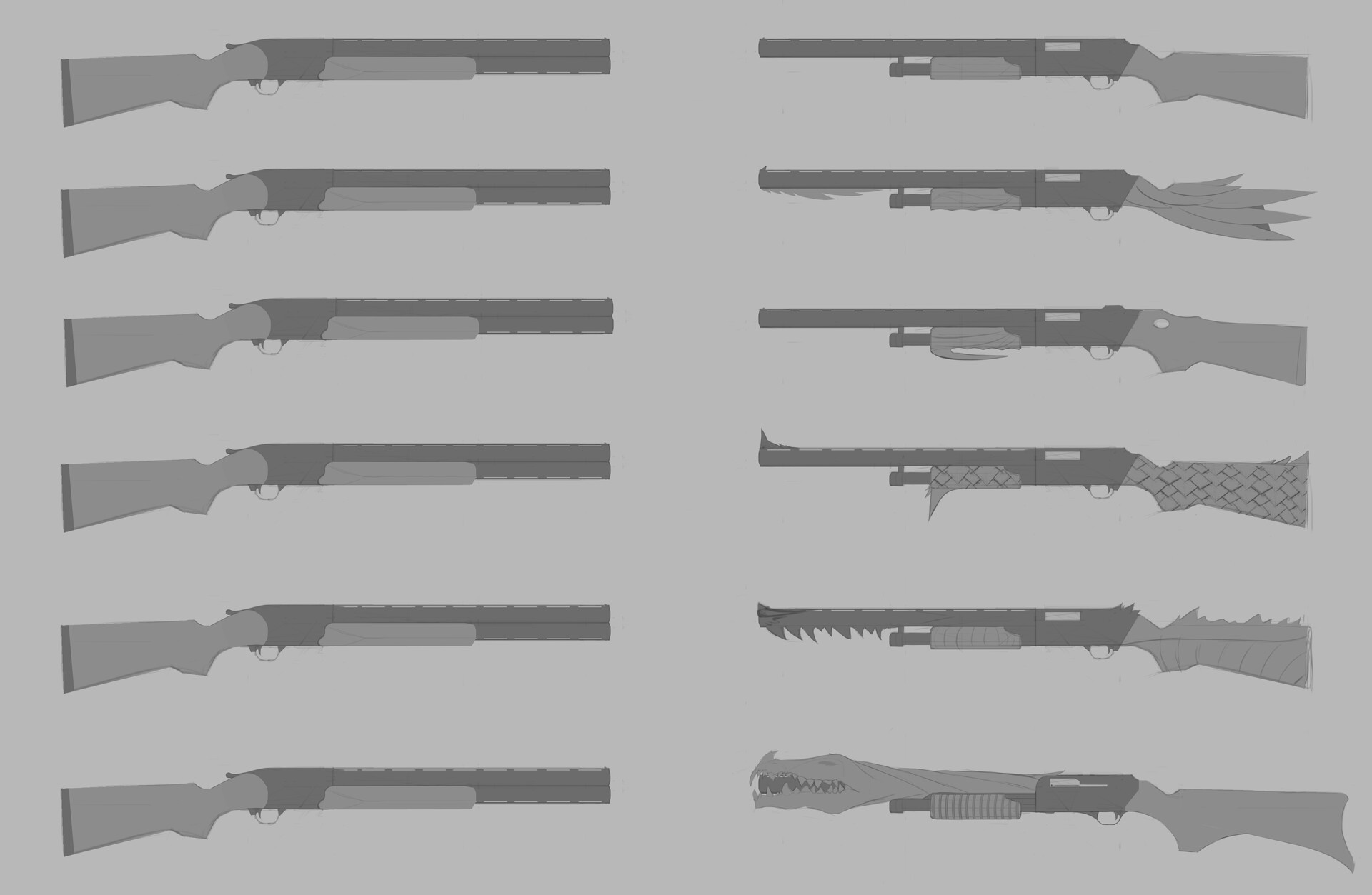 ArtStation - Gun design studies