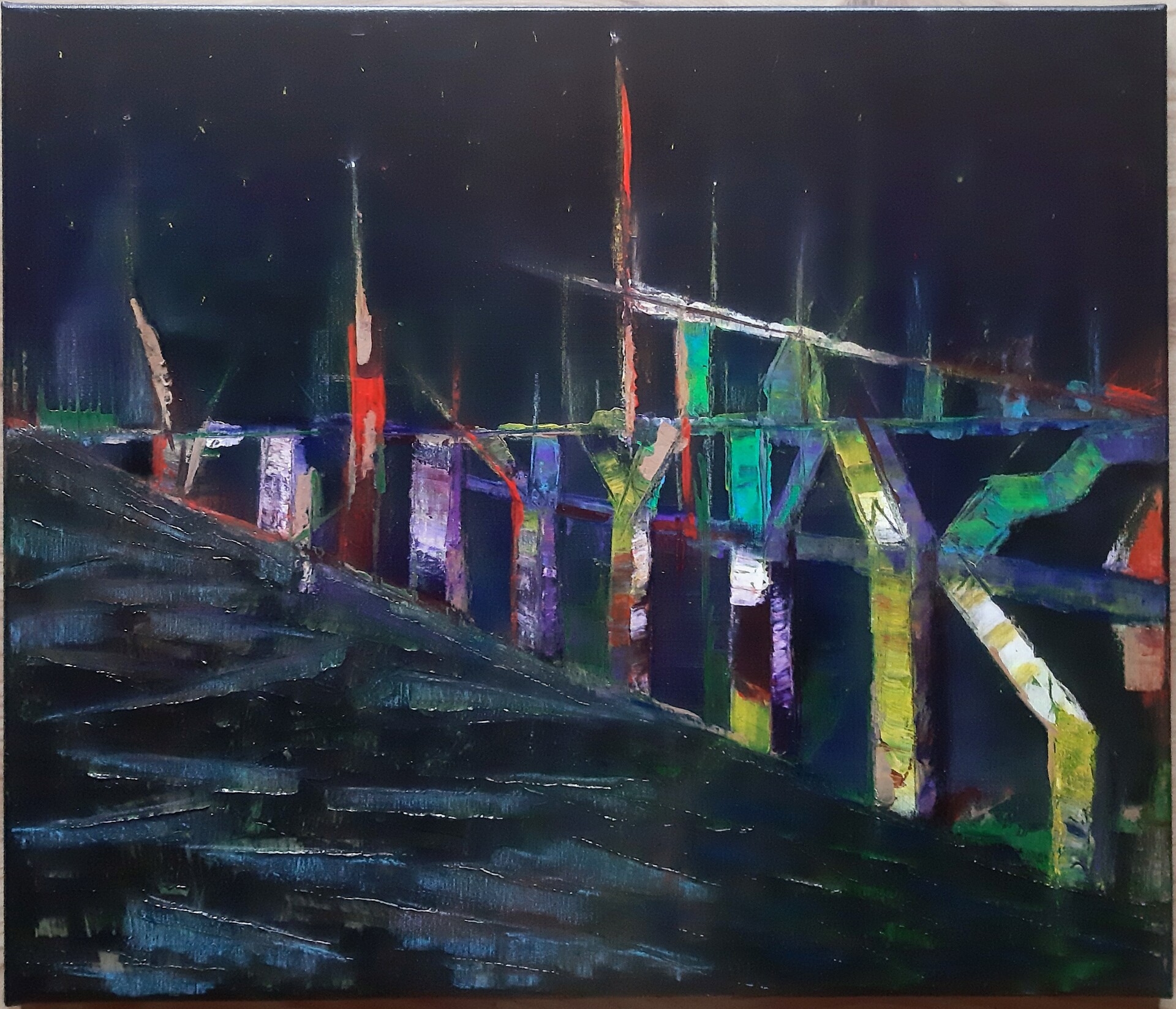 ArtStation - Bez tytułu. Akryle i inne media na podobraziu 60x70 cm.