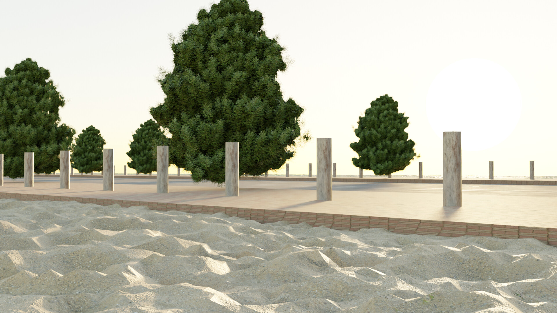 ArtStation - Beach Sunset