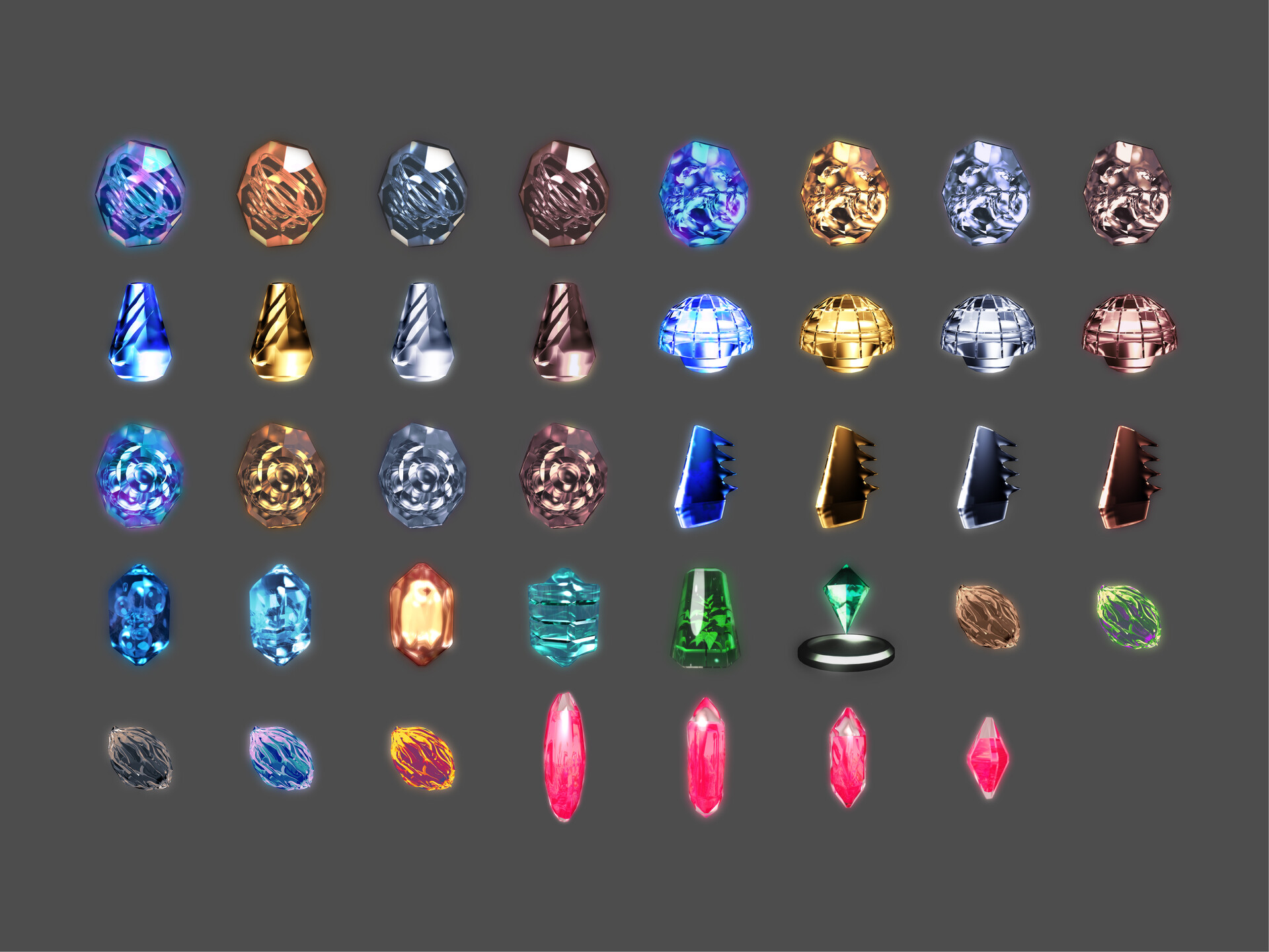 ArtStation - Game Item 3D Modelings