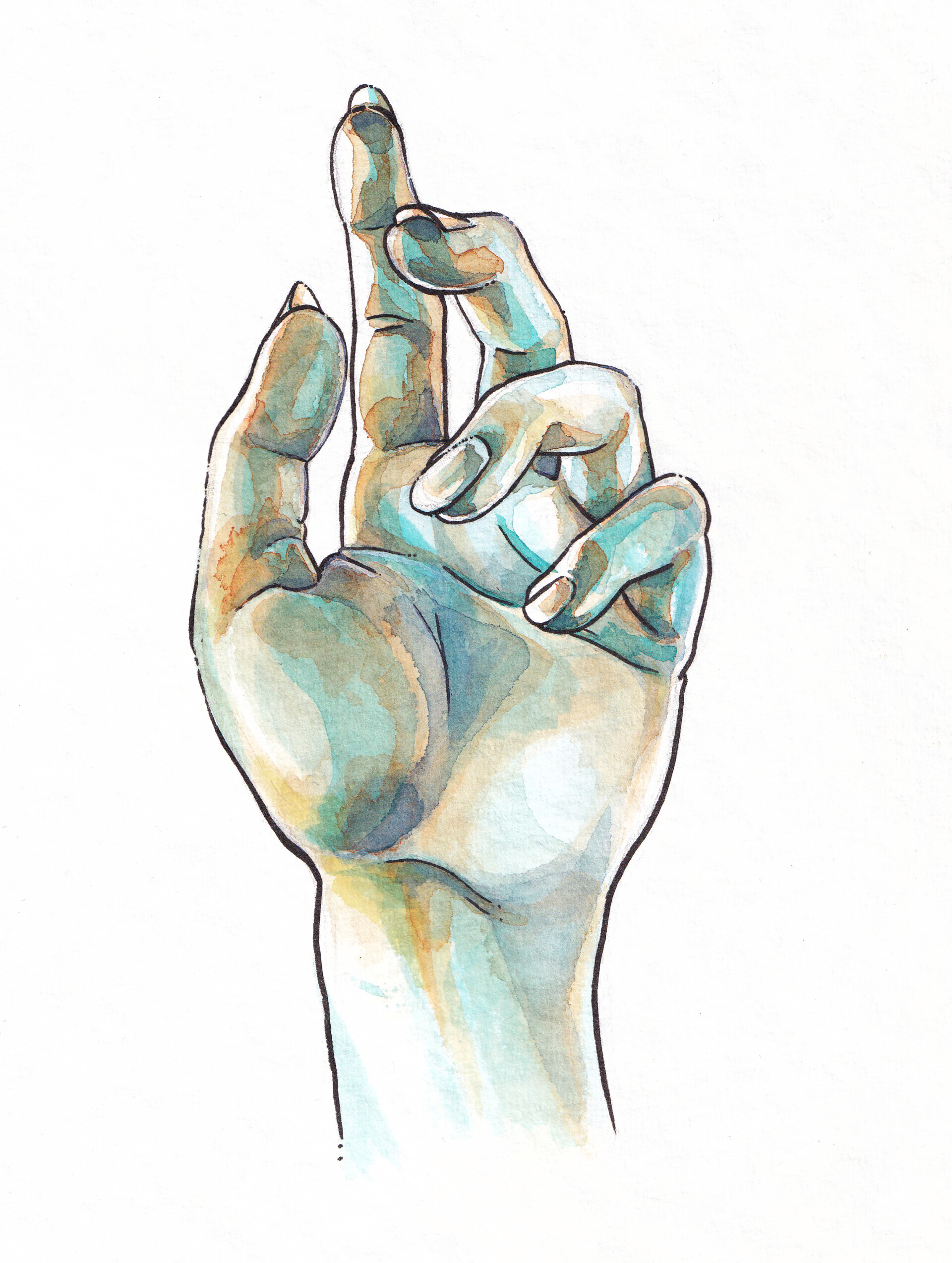 ArtStation - Aquarelle Hands