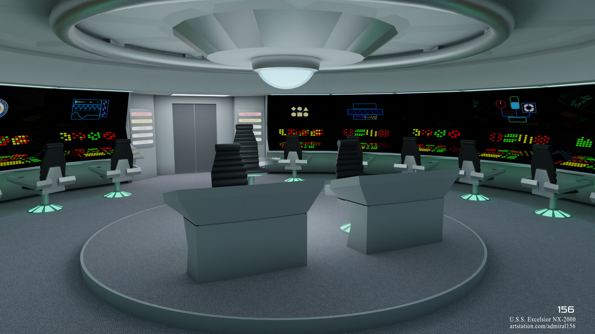 ArtStation - U.S.S. Excelsior NX-2000