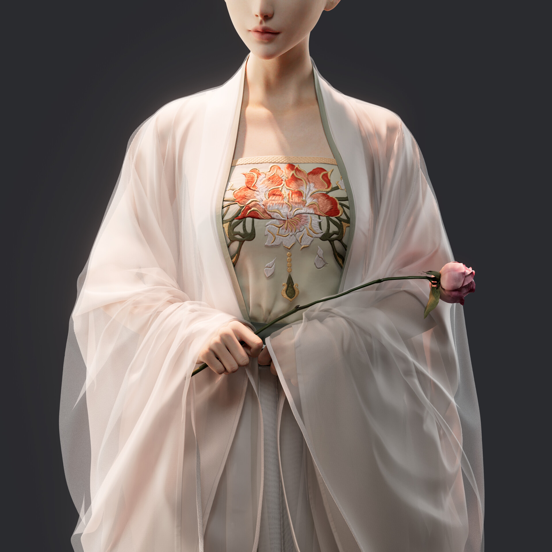 ArtStation - Substance Designer Practice | Flower Embroidery Pattern