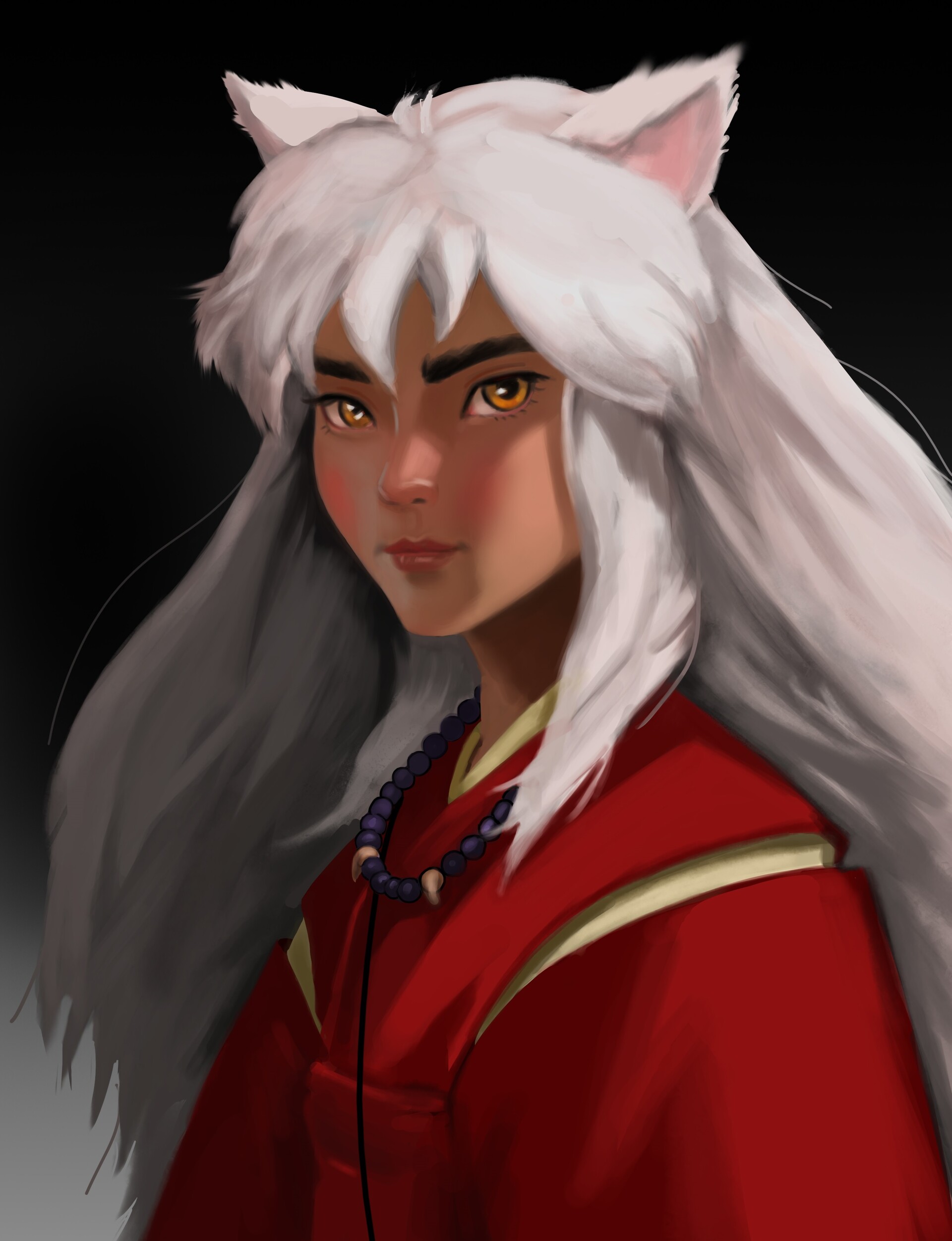 ArtStation - Inuyasha portrait fanart