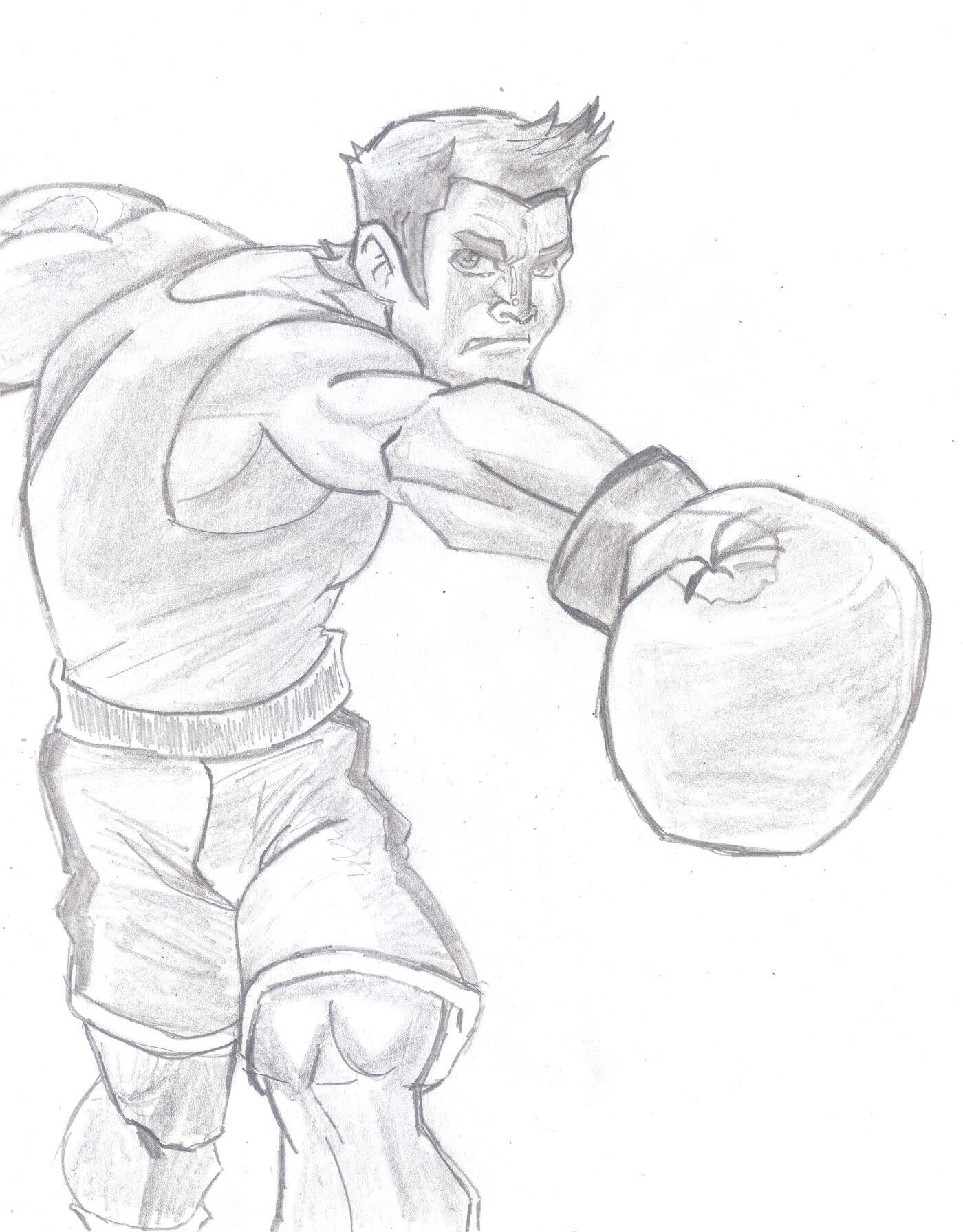 how to draw little mac from super smash bros