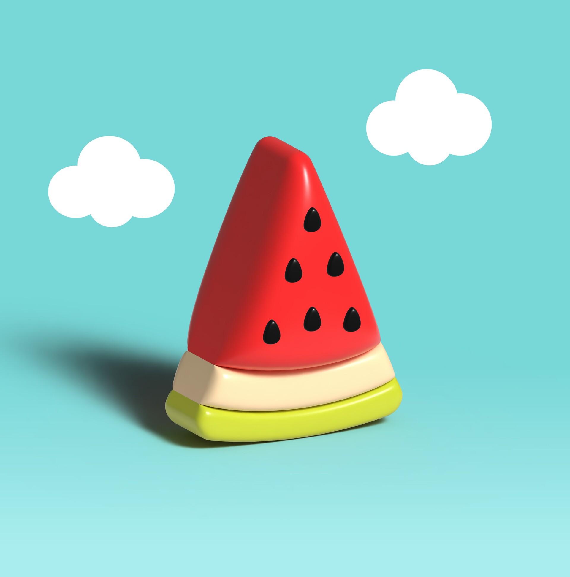 ArtStation - 3d watermelon