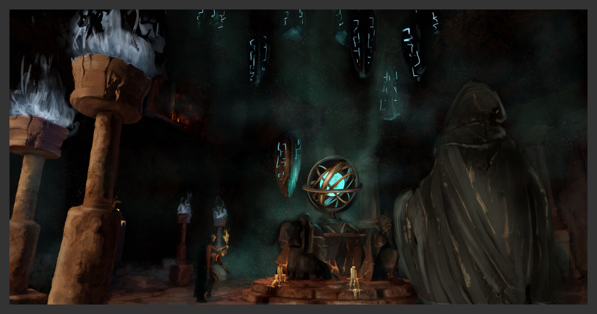 ArtStation - Fantasy Puzzle Room Concept Art - Year 3 University