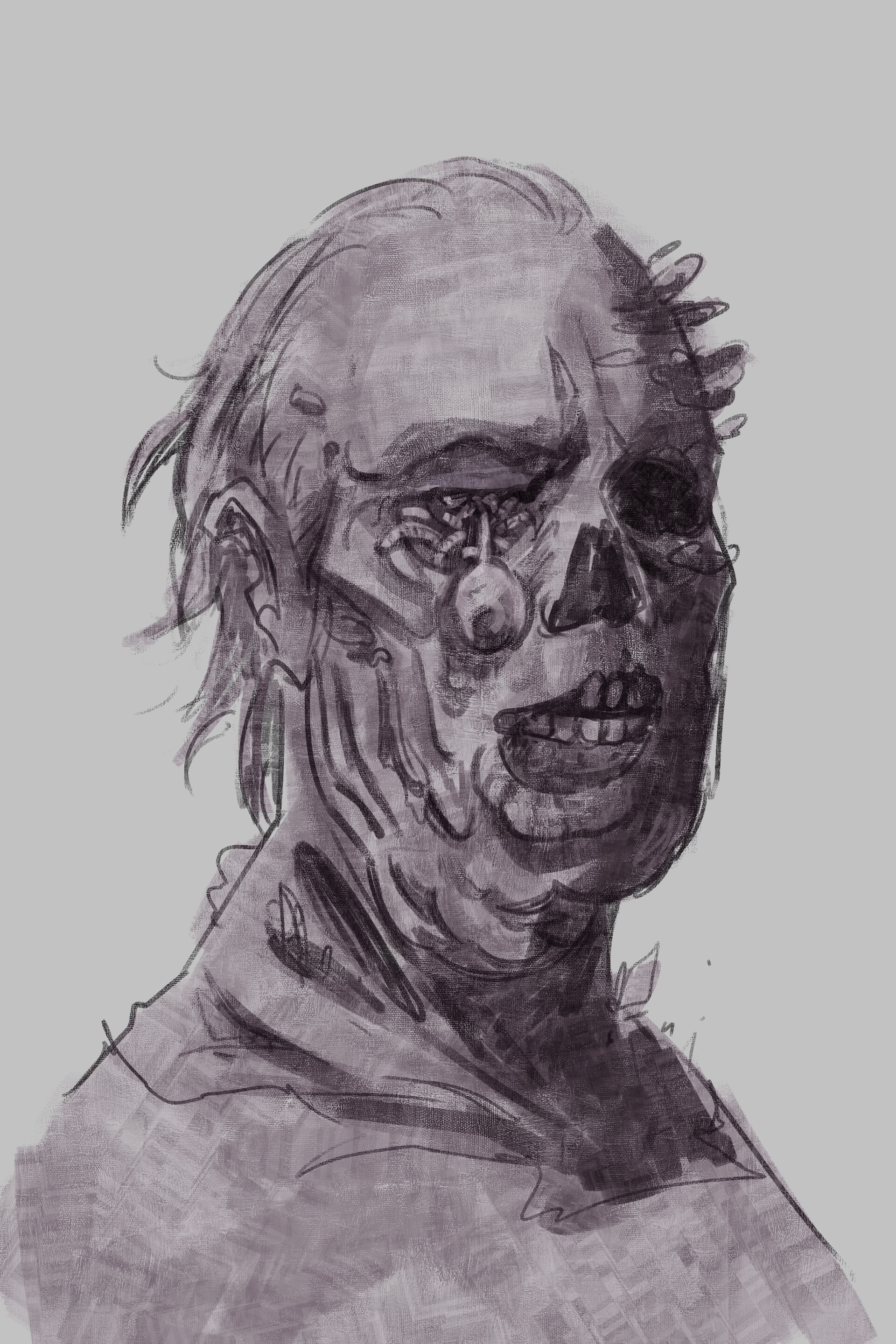 decaying corpse drawing