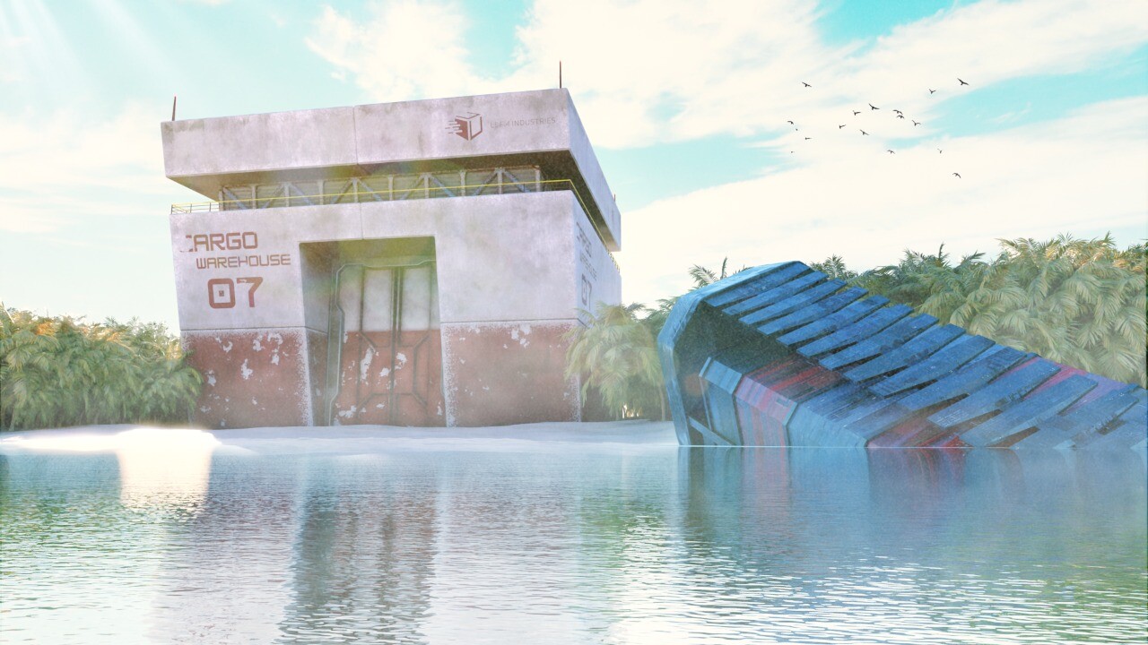 ArtStation - Abandoned Cargo Warehouse