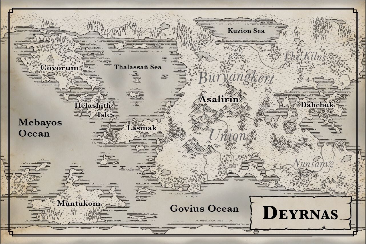 ArtStation - Deyrnas World Map