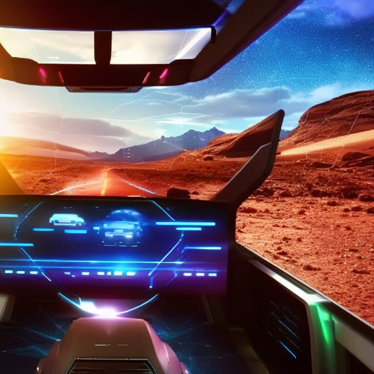 ArtStation - Futuristic truck (Augmented Interface)