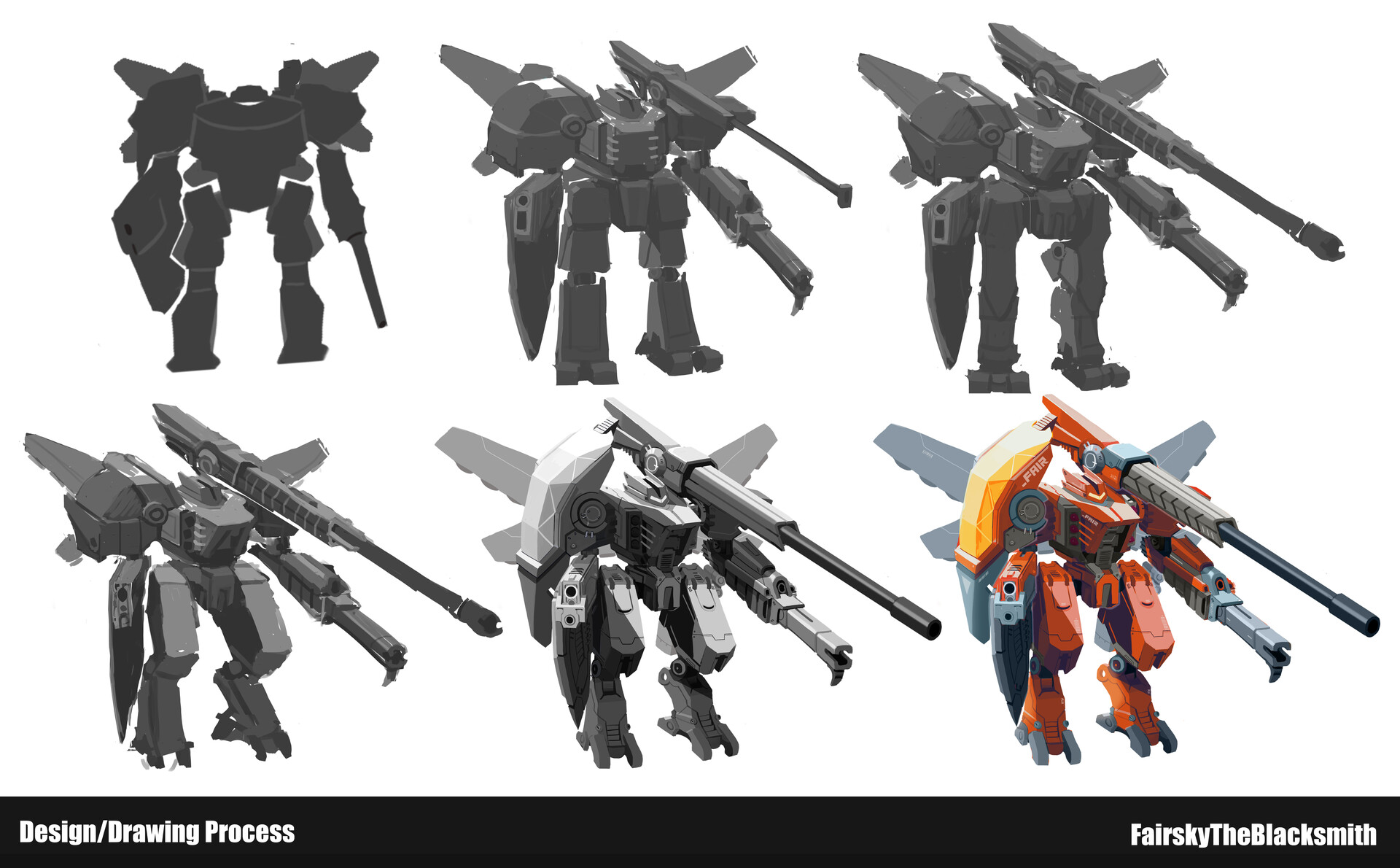 Fairsky, the Blacksmith - _FAIR CORP - Mech Design Concept