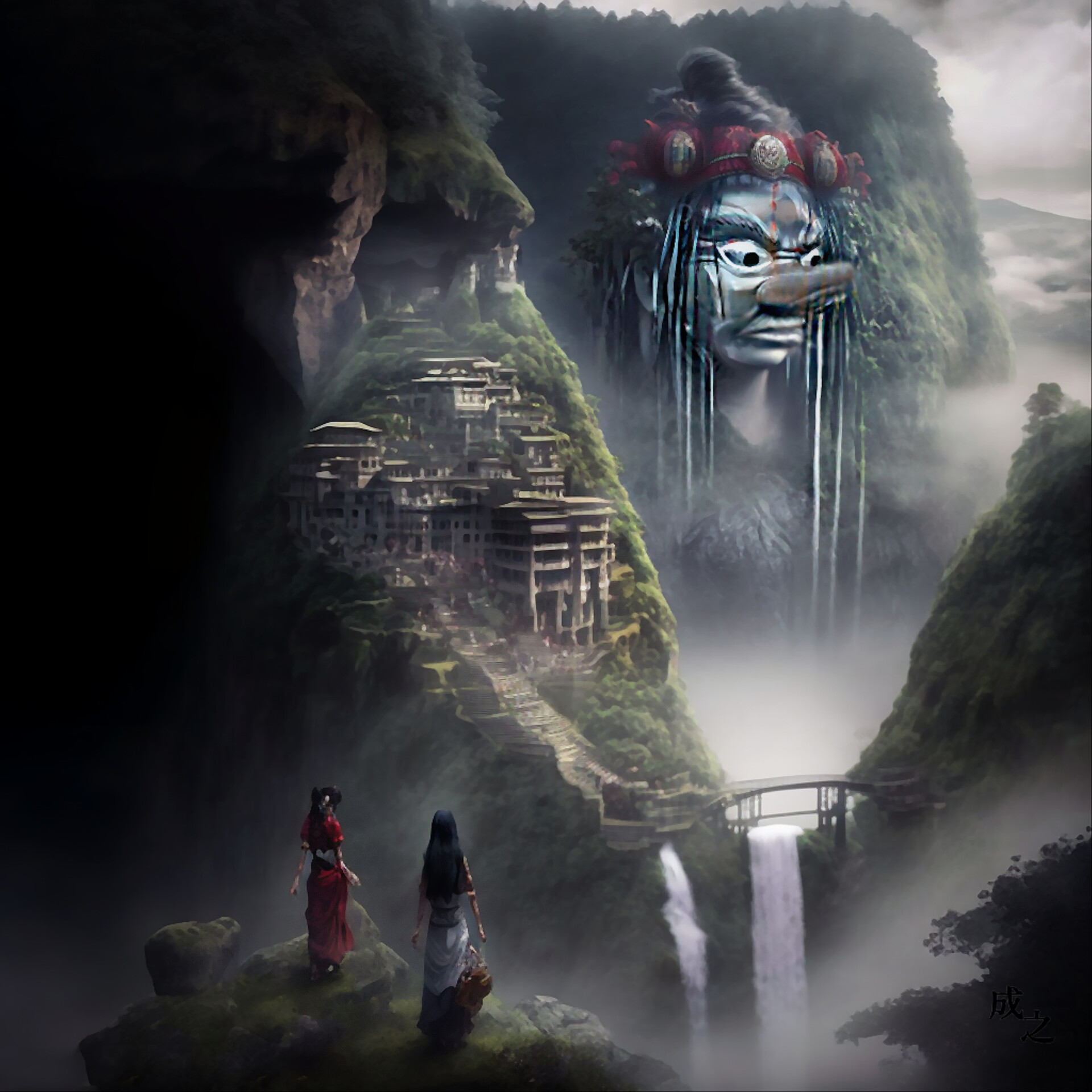 ArtStation - Sarutahiko ( Japanese God of land and direction / Goddess ...