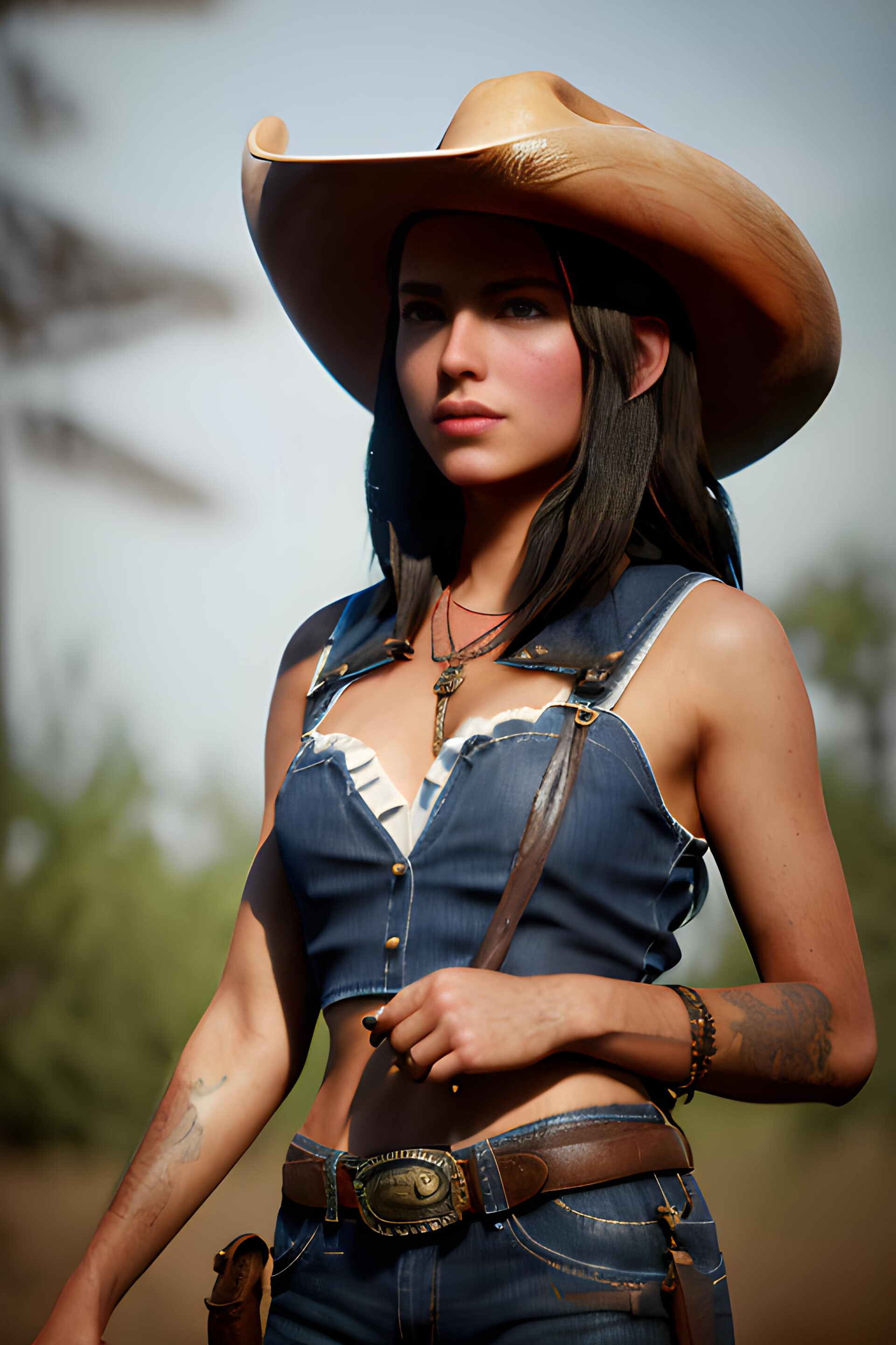 ArtStation - Cowgirl Shot