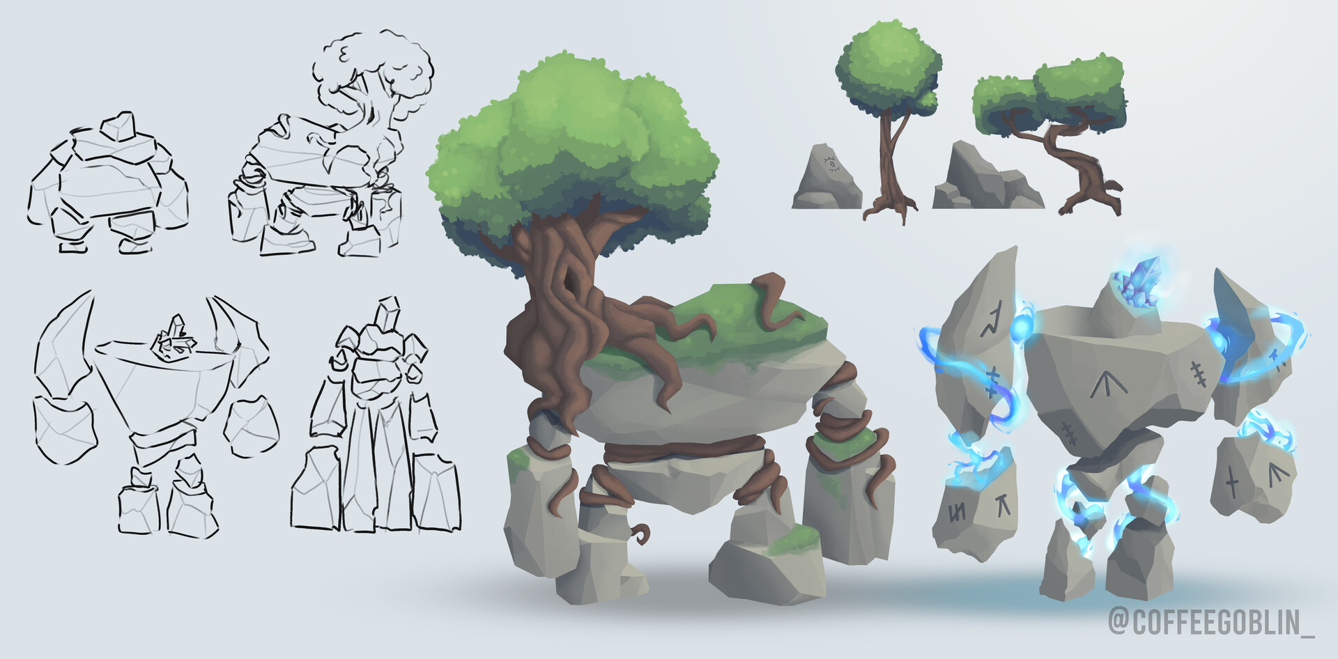 ArtStation - Rock golems