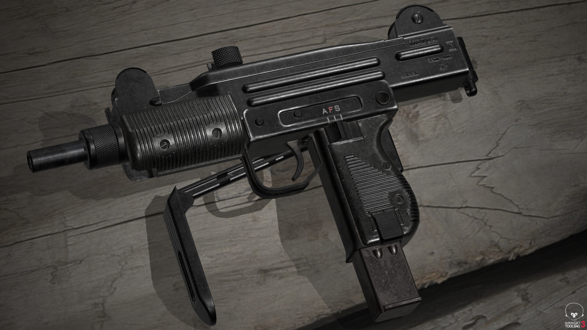 ArtStation - mini-uzi wip
