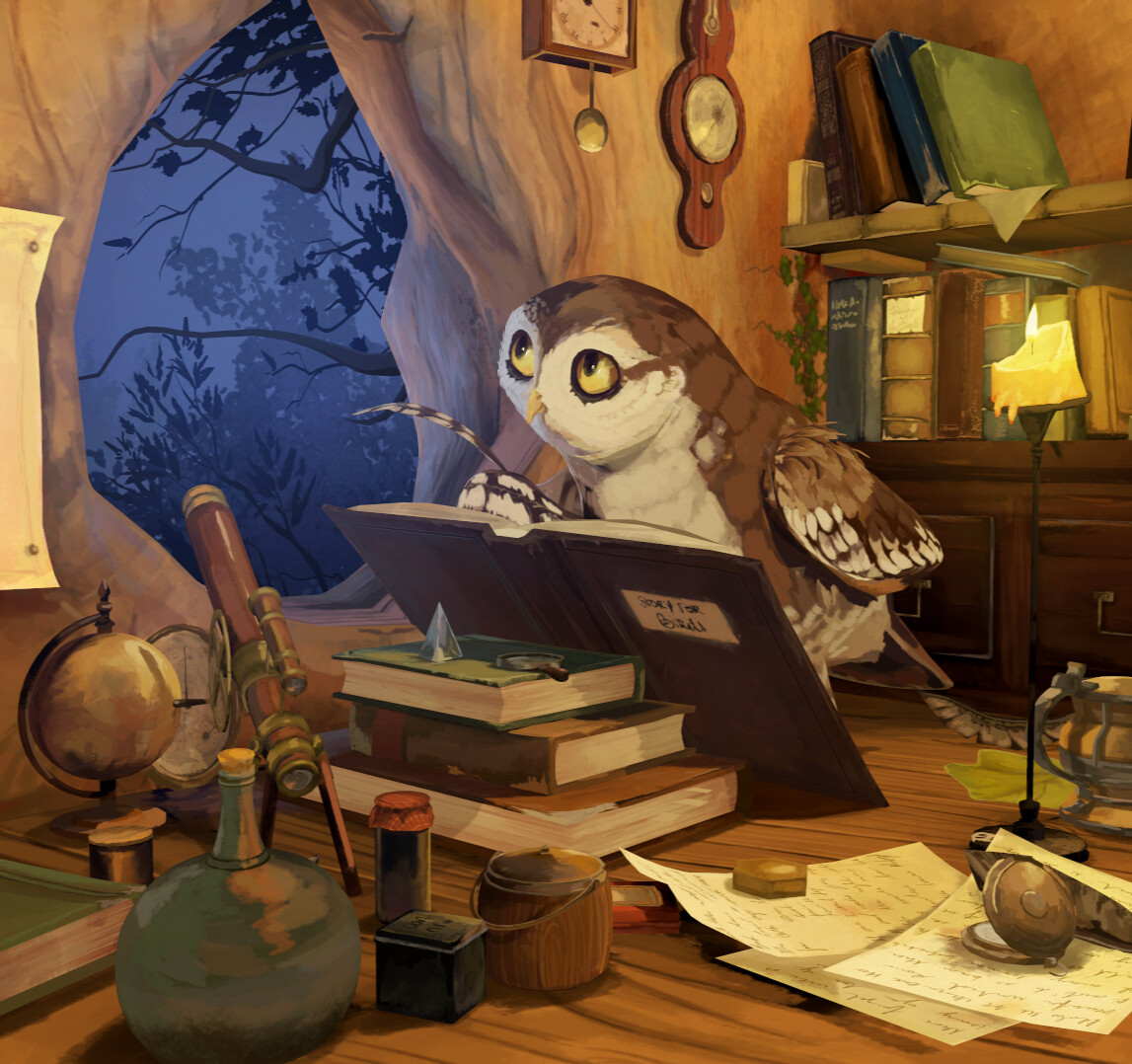 ArtStation - Owl (Blender)