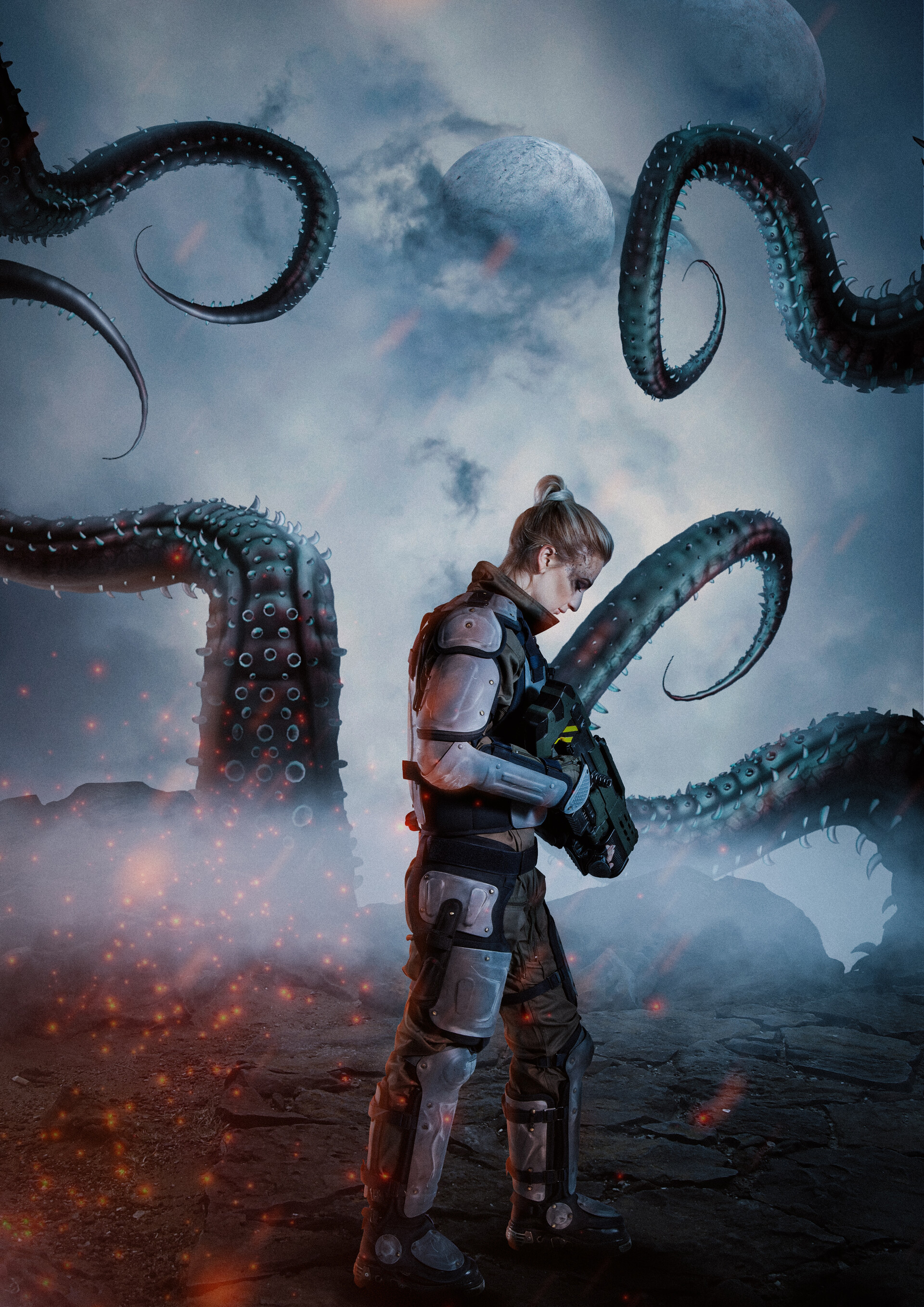 ArtStation - Returnal in photo manipulation.